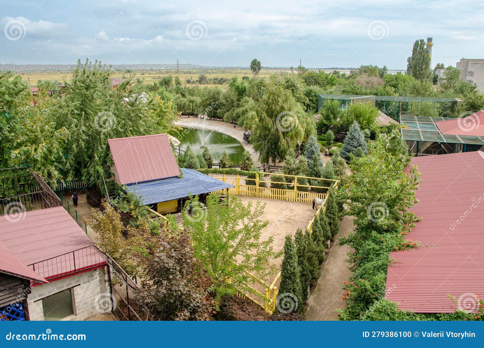 City Zoo Top View is a Great Image. Stock Photo - Image of green ...