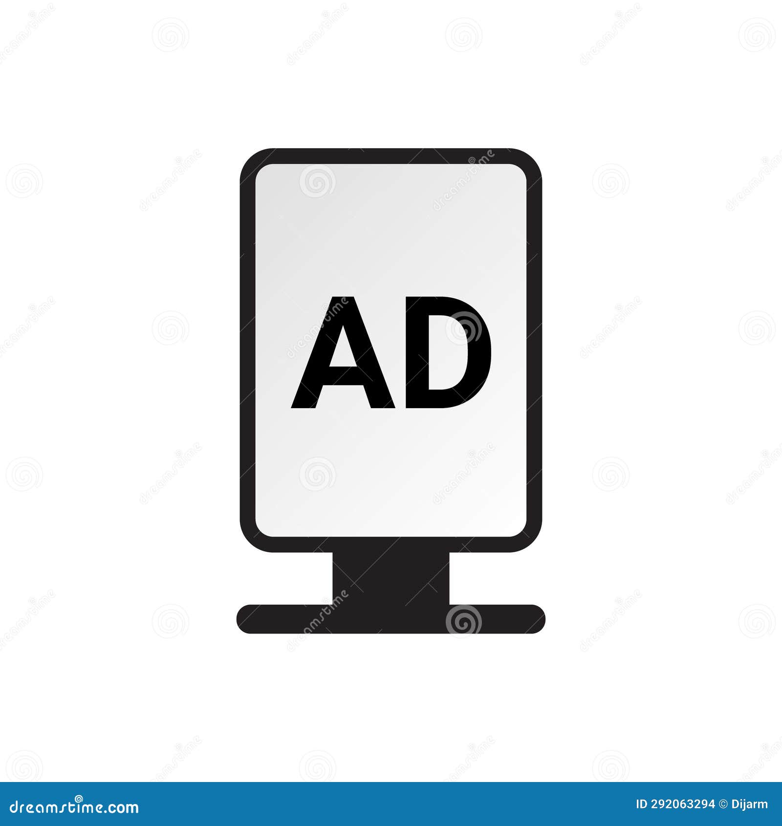 Citylighticon - ad sign stock illustration. Illustration of commercial ...