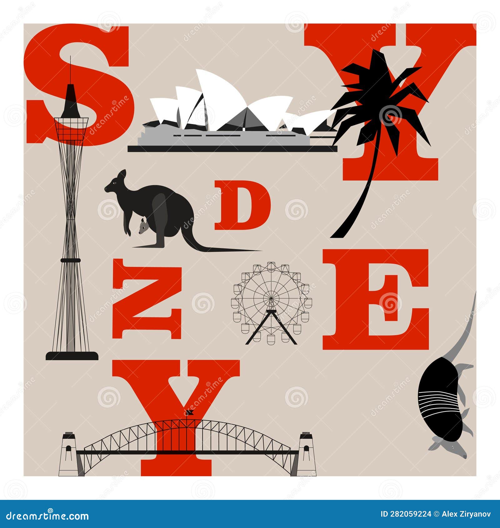Sydney Map. Detailed Map Of Sydney City Administrative Area. Cityscape ...