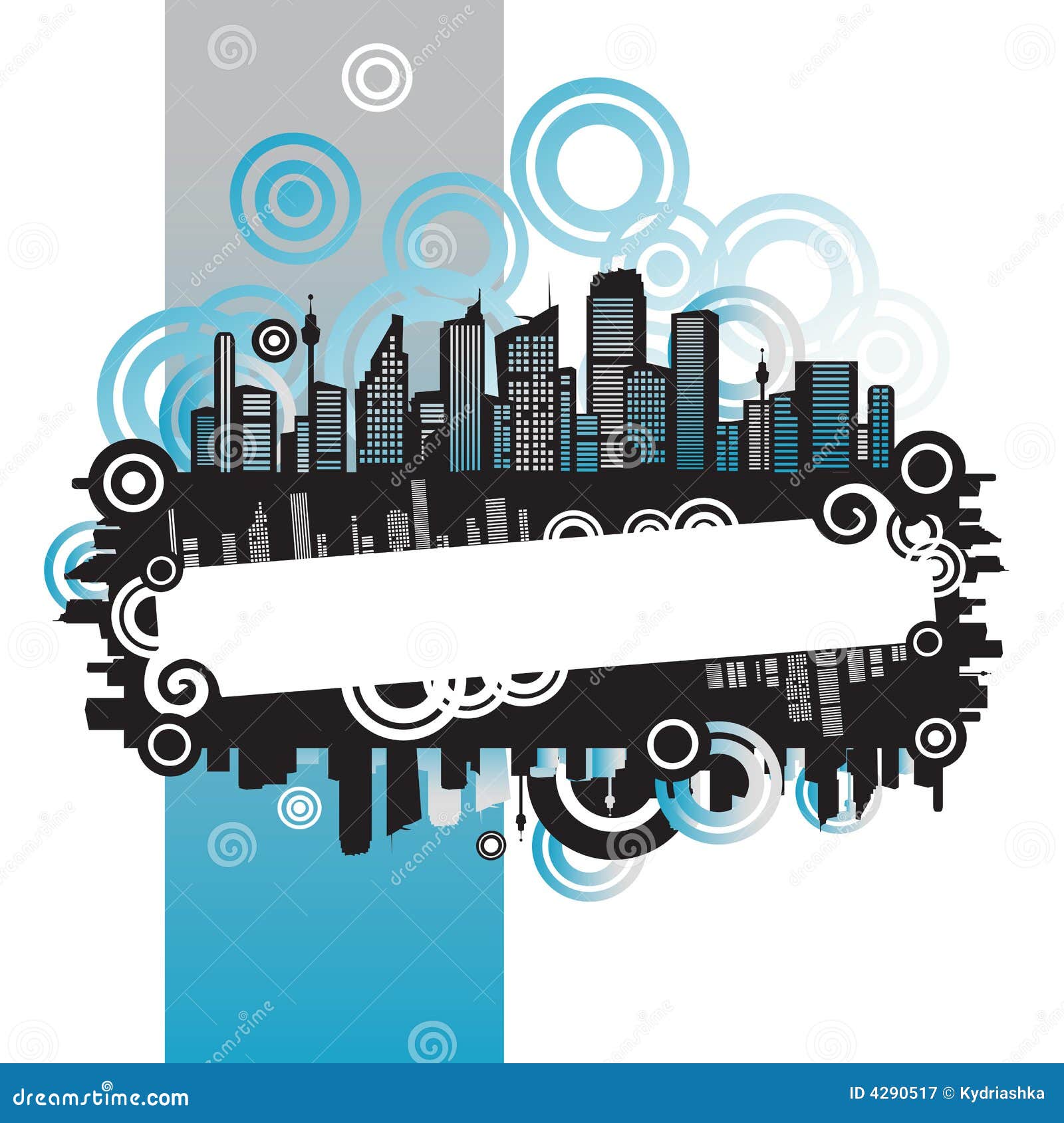 Cityscape, abstract frame stock vector. Illustration of graphic - 4290517