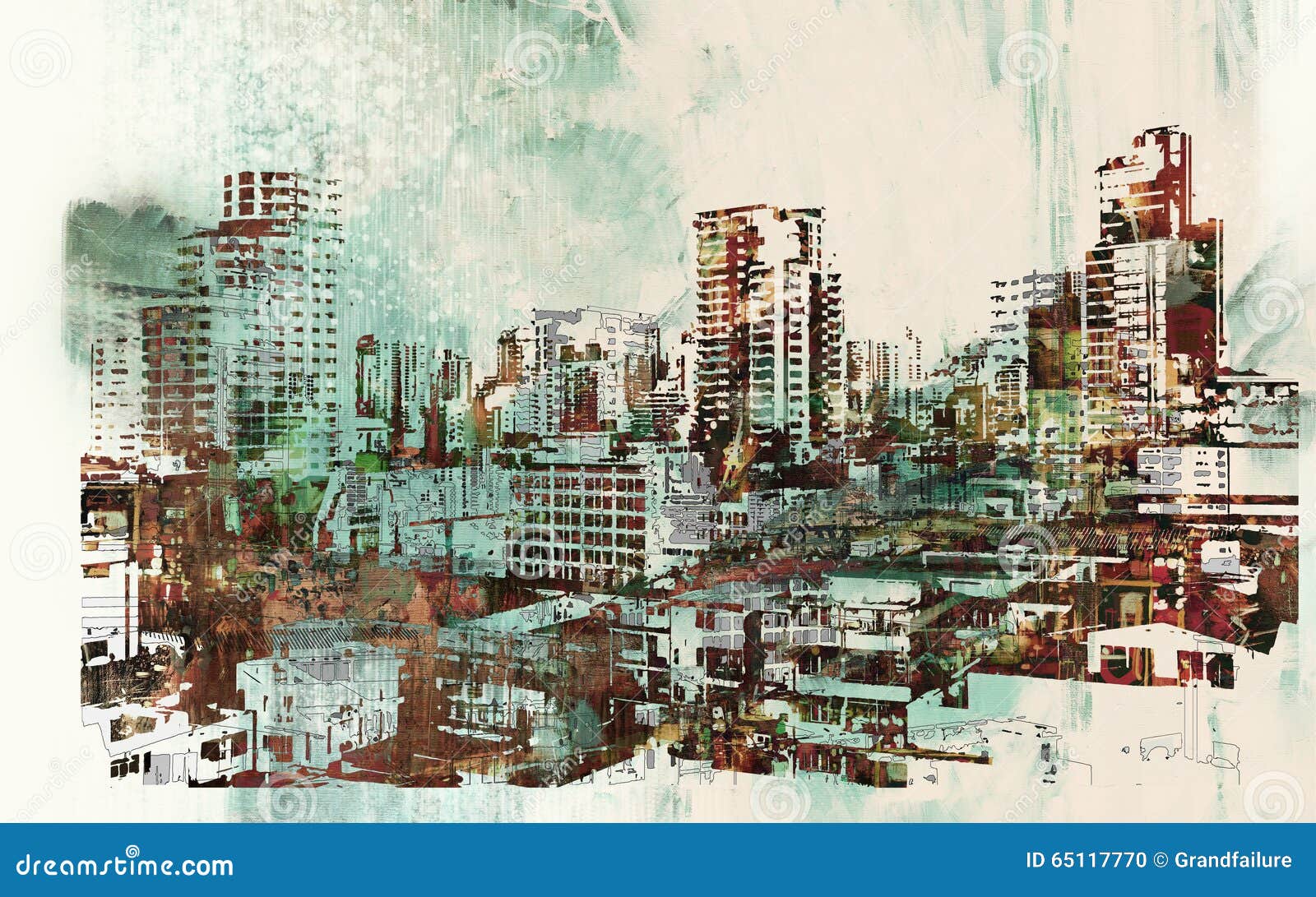 Cityscape with Abstract Textures Stock Illustration - Illustration of ... Cityscape with Abstract Textures Stock Illustration - Illustration of ...