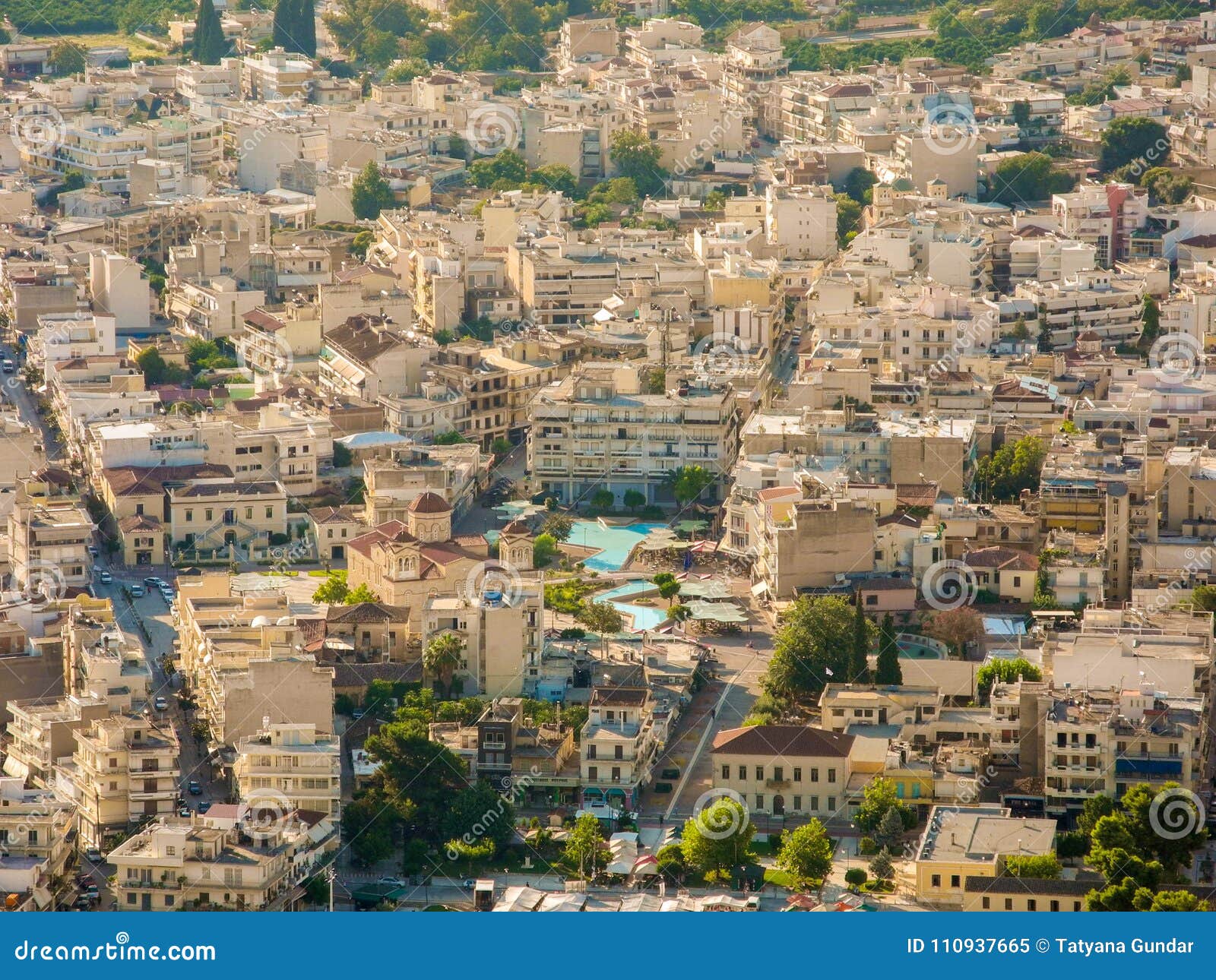 The Argos cityscape. editorial image. Image of rock - 110937665