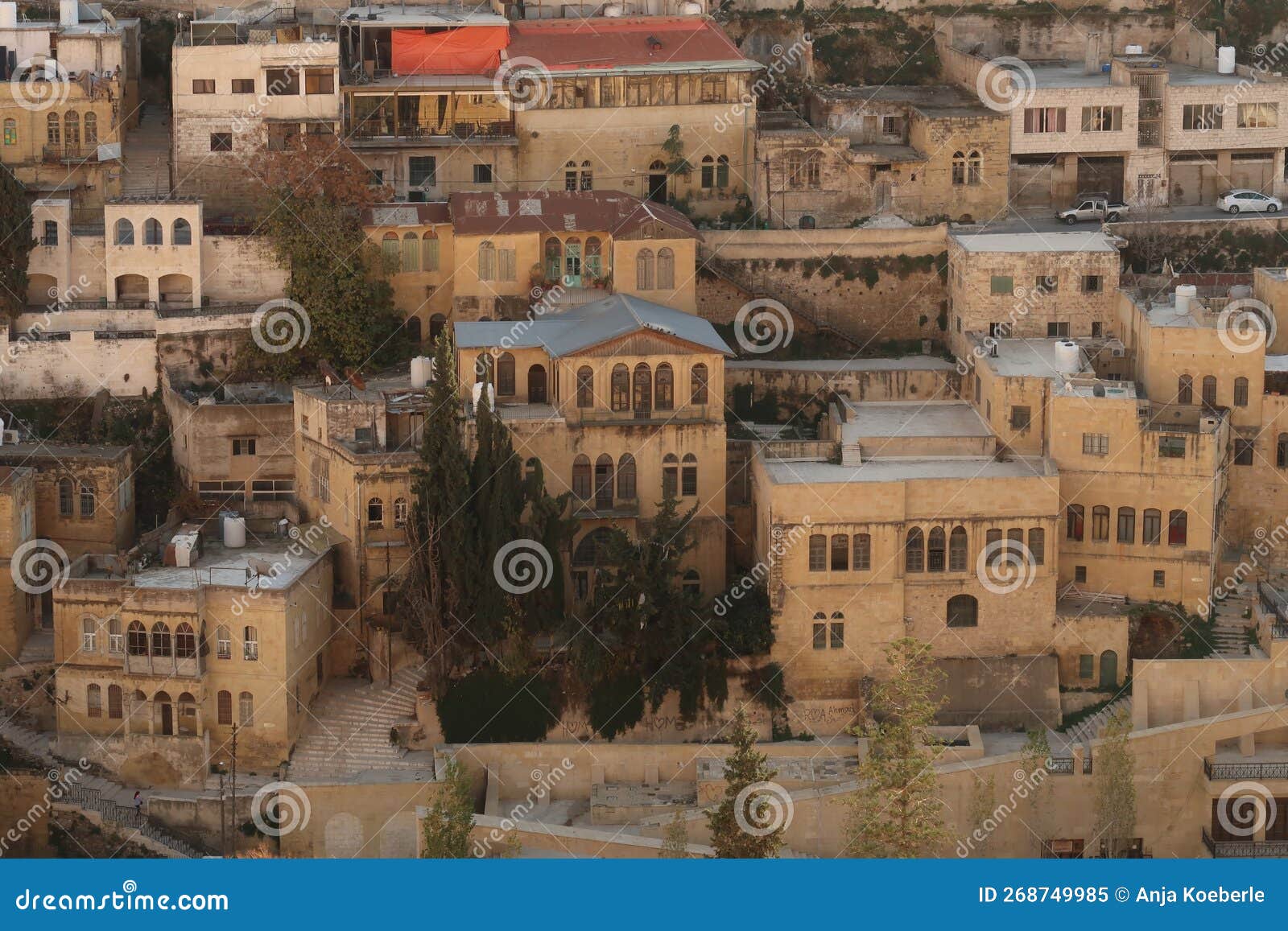Cityscape of As-Salt, Salt, Jordan Stock Image - Image of enjoy ...