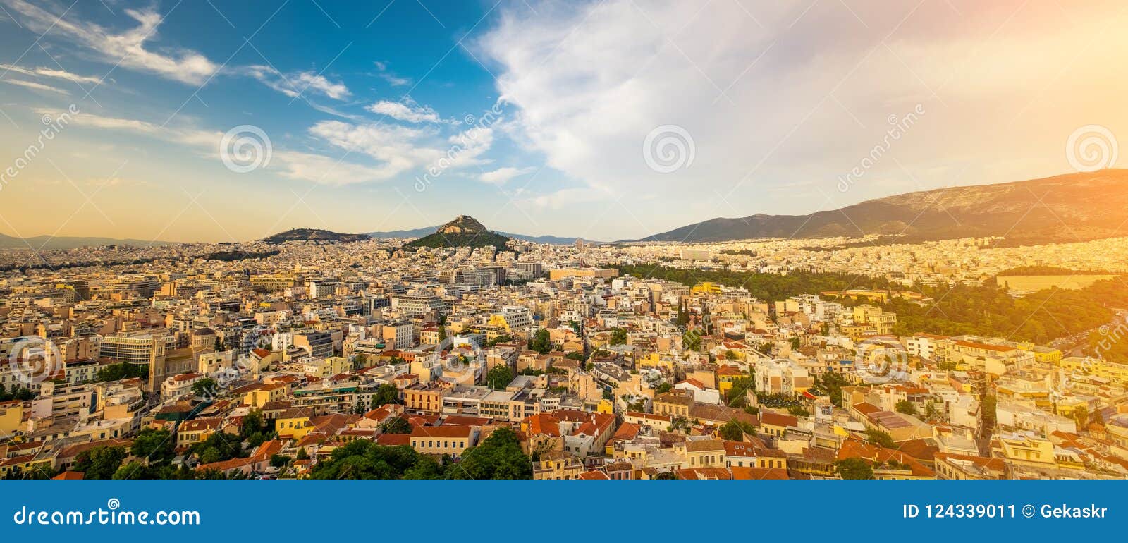 Cityscape of Athens from Acropolis Stock Image - Image of europe, cliff ...