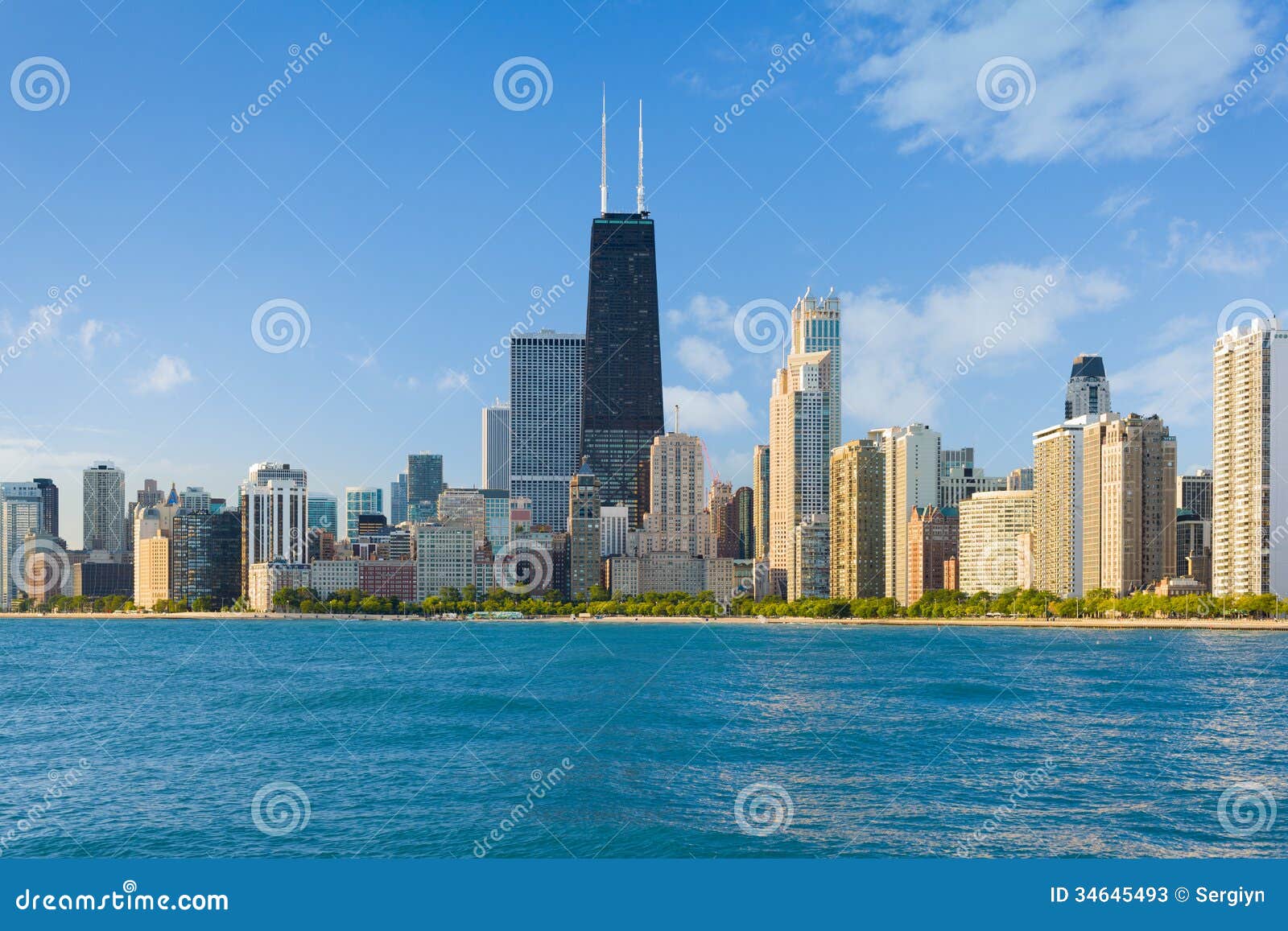 Cityscape av Chicago fotografering för bildbyråer. Bild av ...