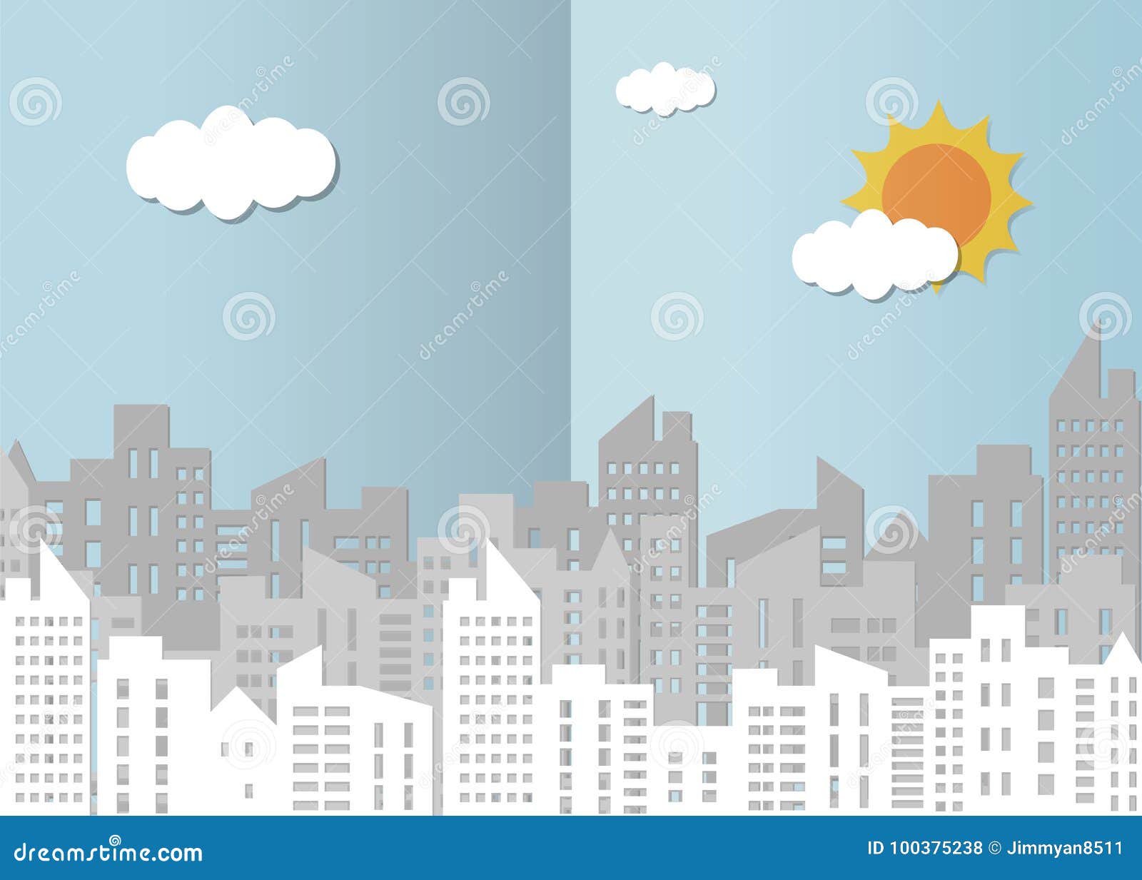Cityscape background stock vector. Illustration of vector - 100375238