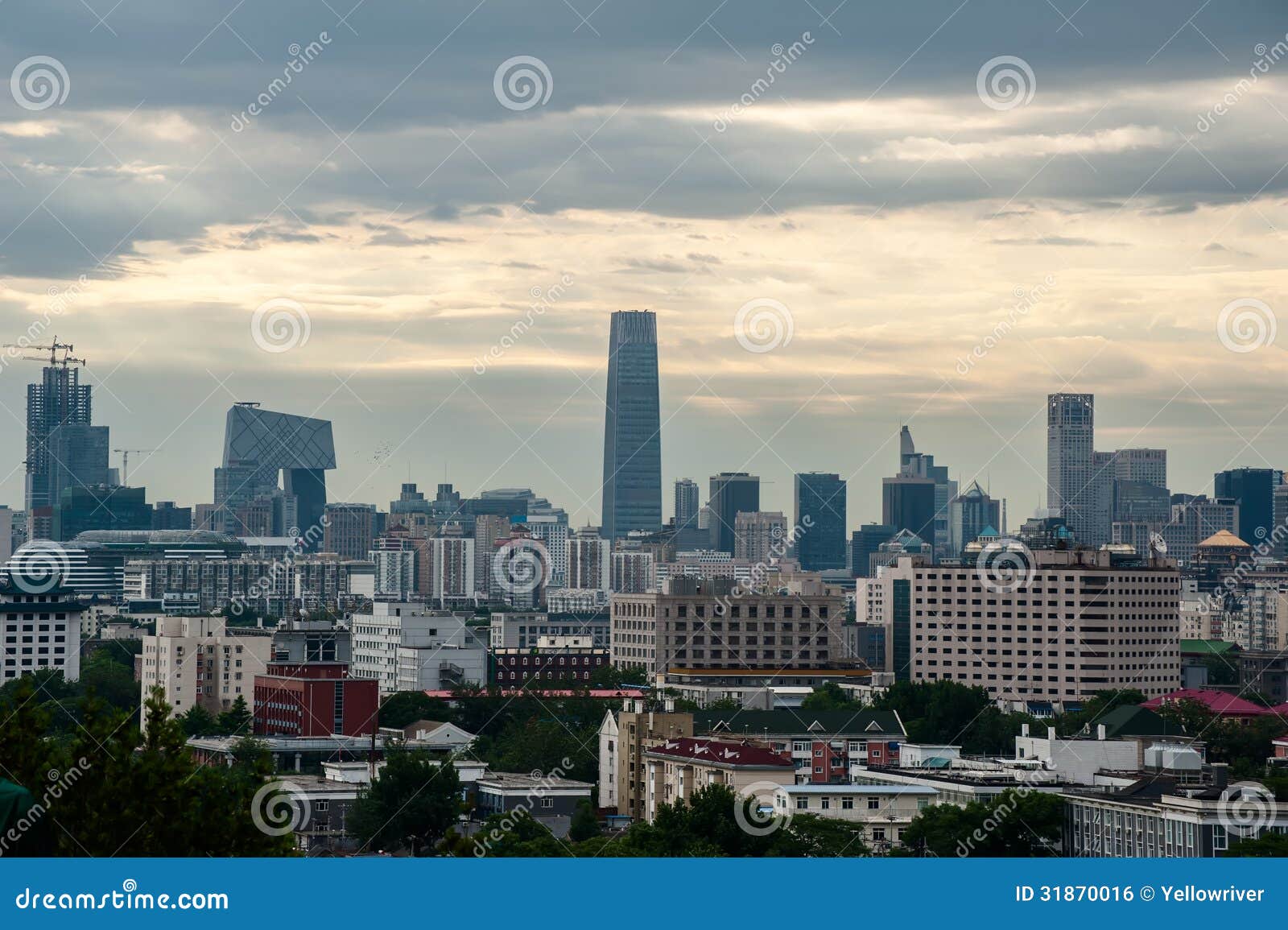 Cityscape of Beijing stock photo. Image of view, panorama - 31870016