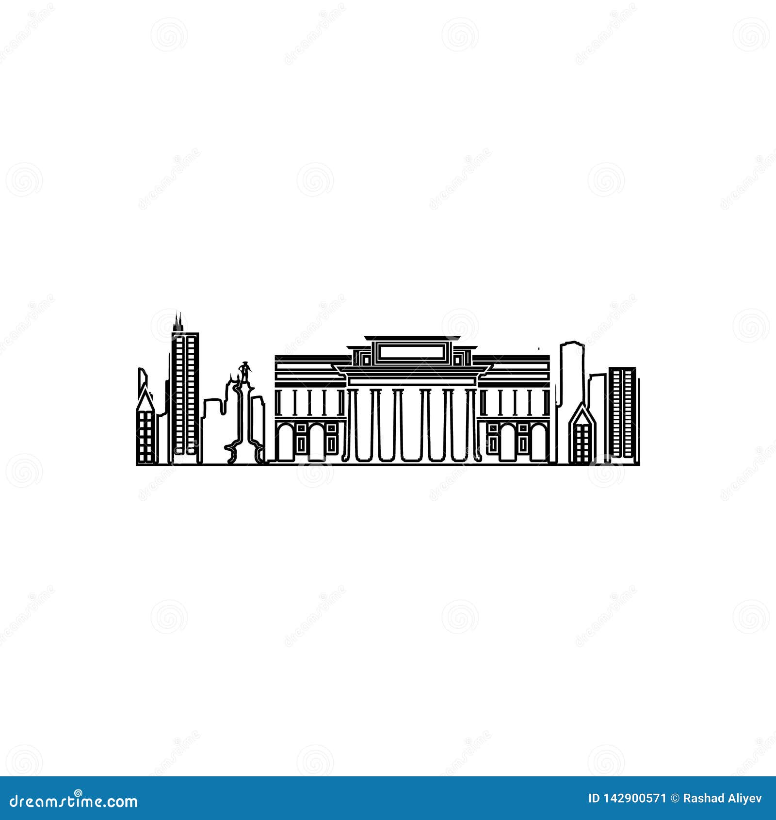 Berlin Outline Map. Vector Map Of Berlin City Area Borders With Shadow ...