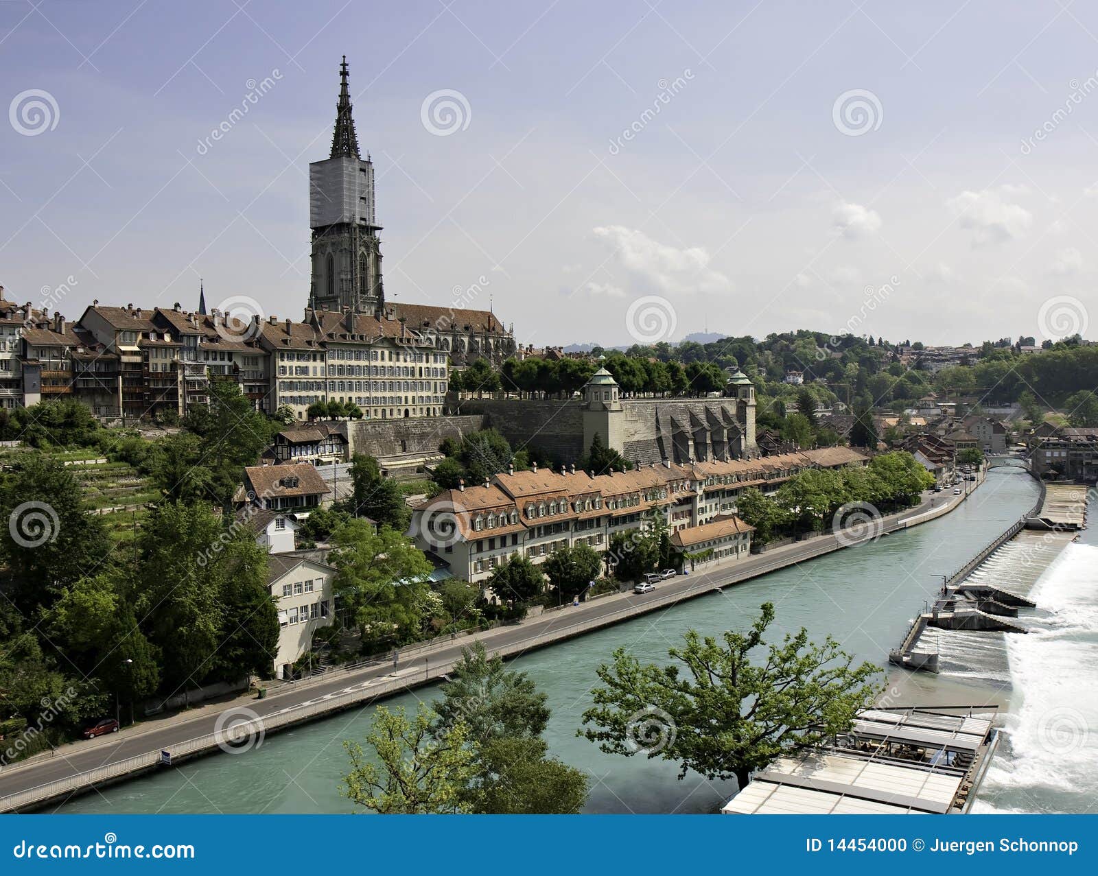 Cityscape of Bern stock photo. Image of town, bridge - 14454000