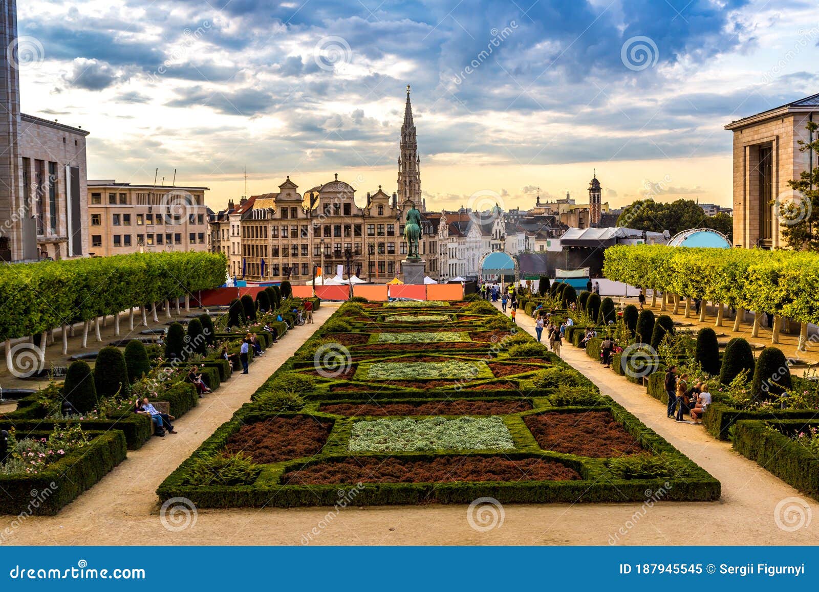 Cityscape of Brussels stock image. Image of city, view - 187945545