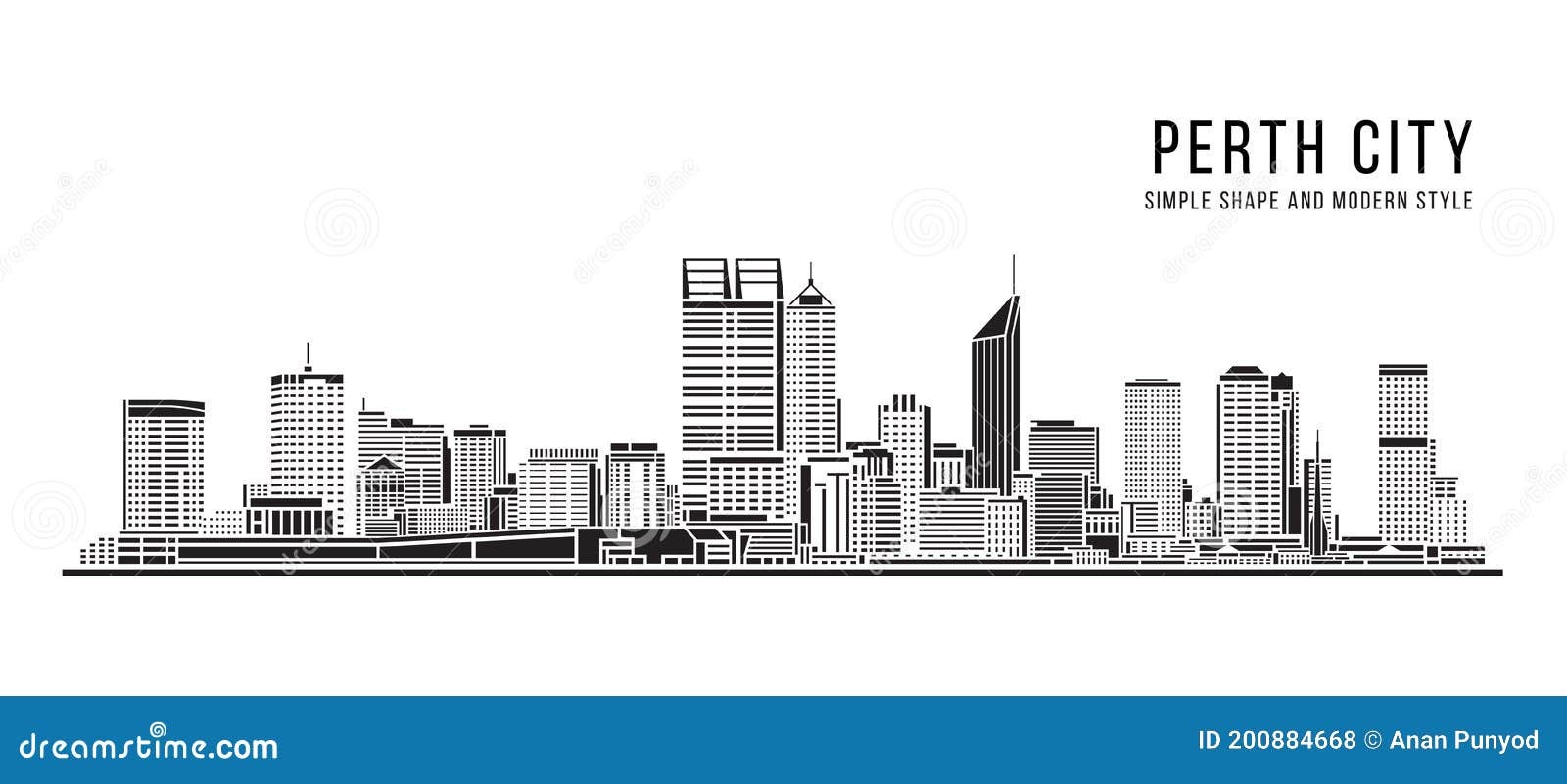 Cityscape Building Abstract Shape and Modern Style Art Vector Design ...