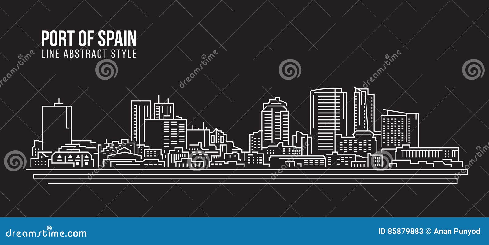 Port Of Spain City Republic Of Trinidad And Tobago, Island Map Vector ... Port Of Spain City Republic Of Trinidad And Tobago, Island Map Vector ...