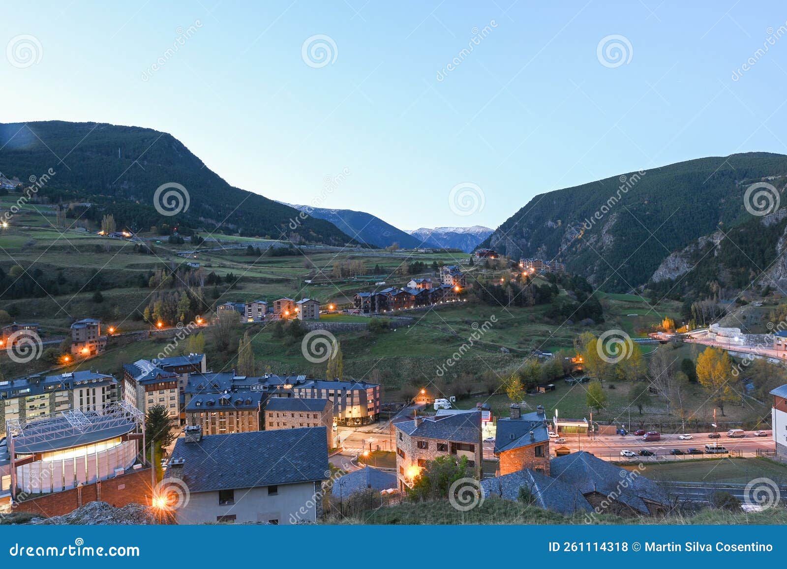 Cityscape of Canillo in Autumn. Canillo, Andorra Stock Photo - Image of ...