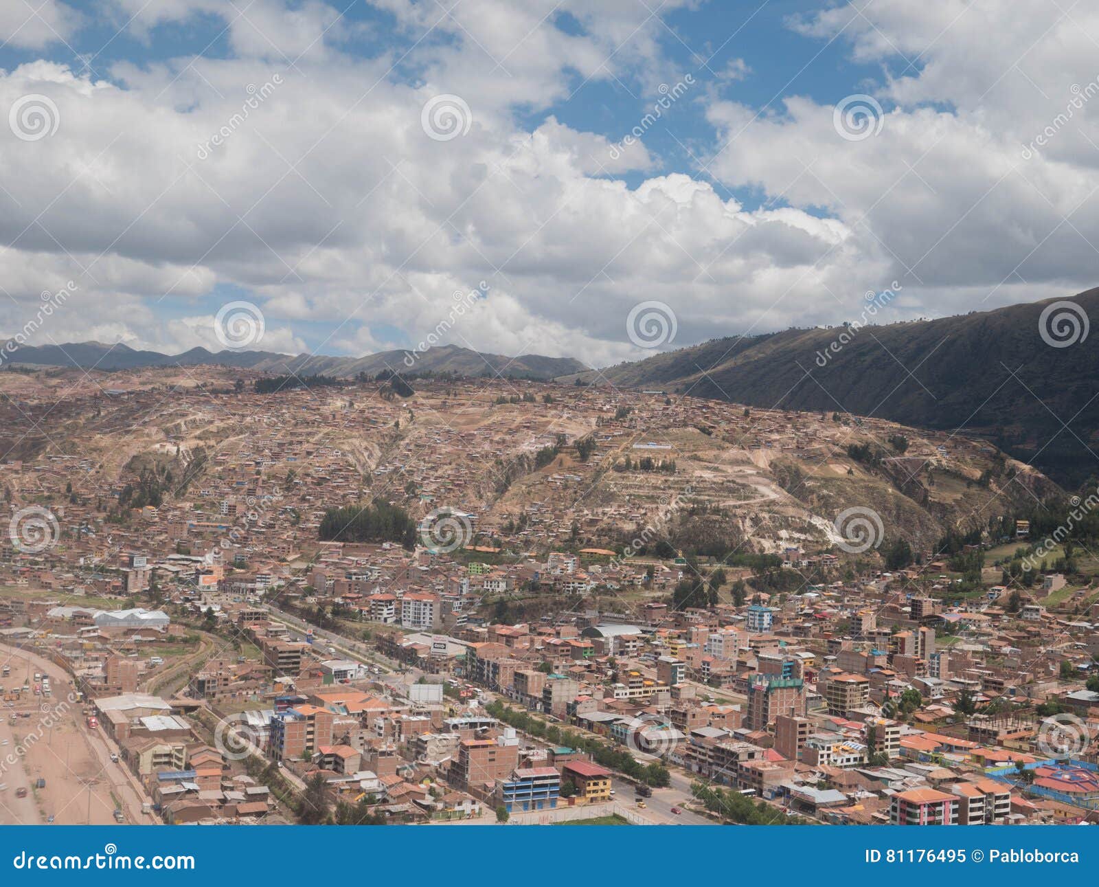 Cityscape of Cusco in Peru stock image. Image of cathedral - 81176495