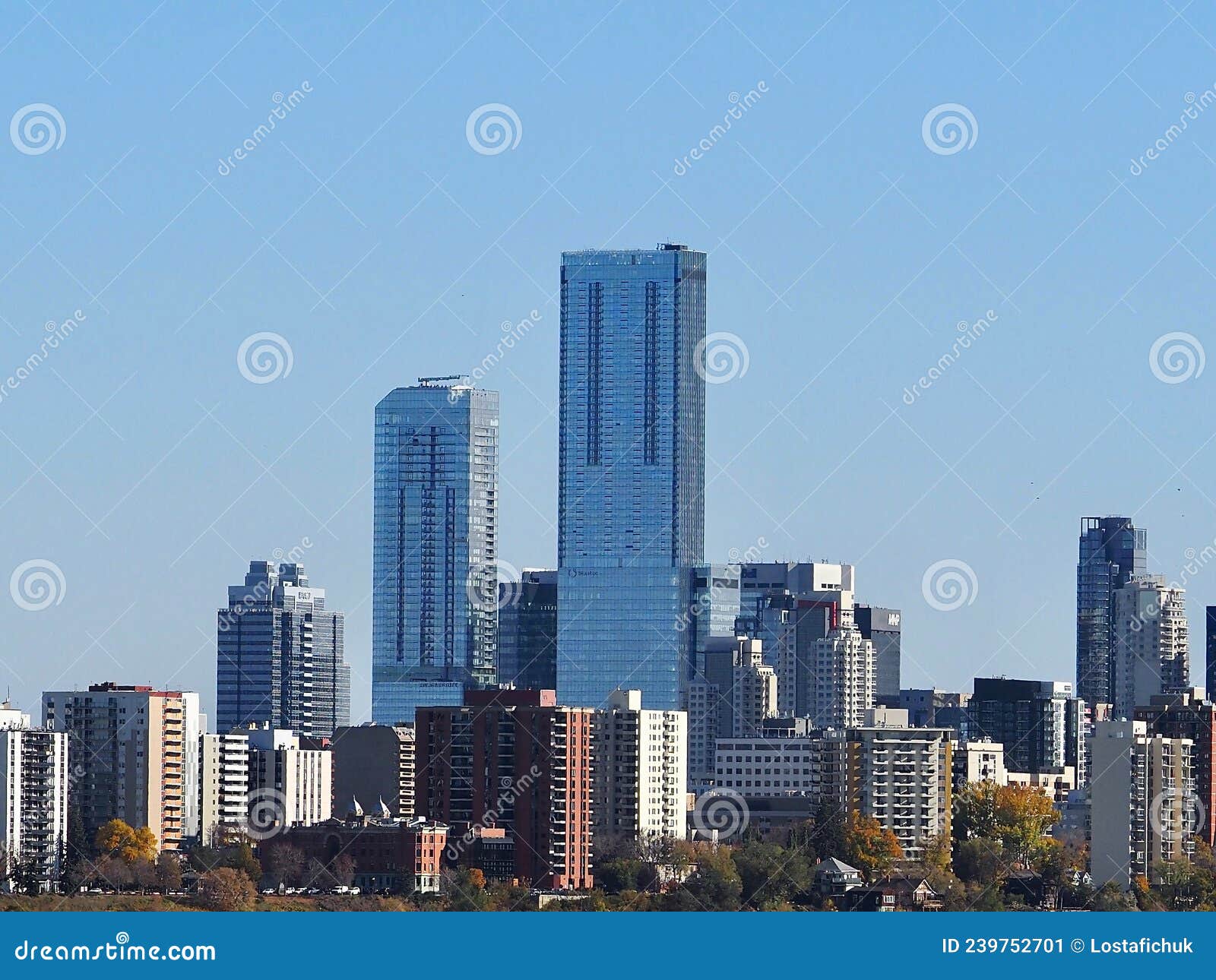 Cityscape of Downtown Edmonton Alberta Editorial Photo - Image of ...