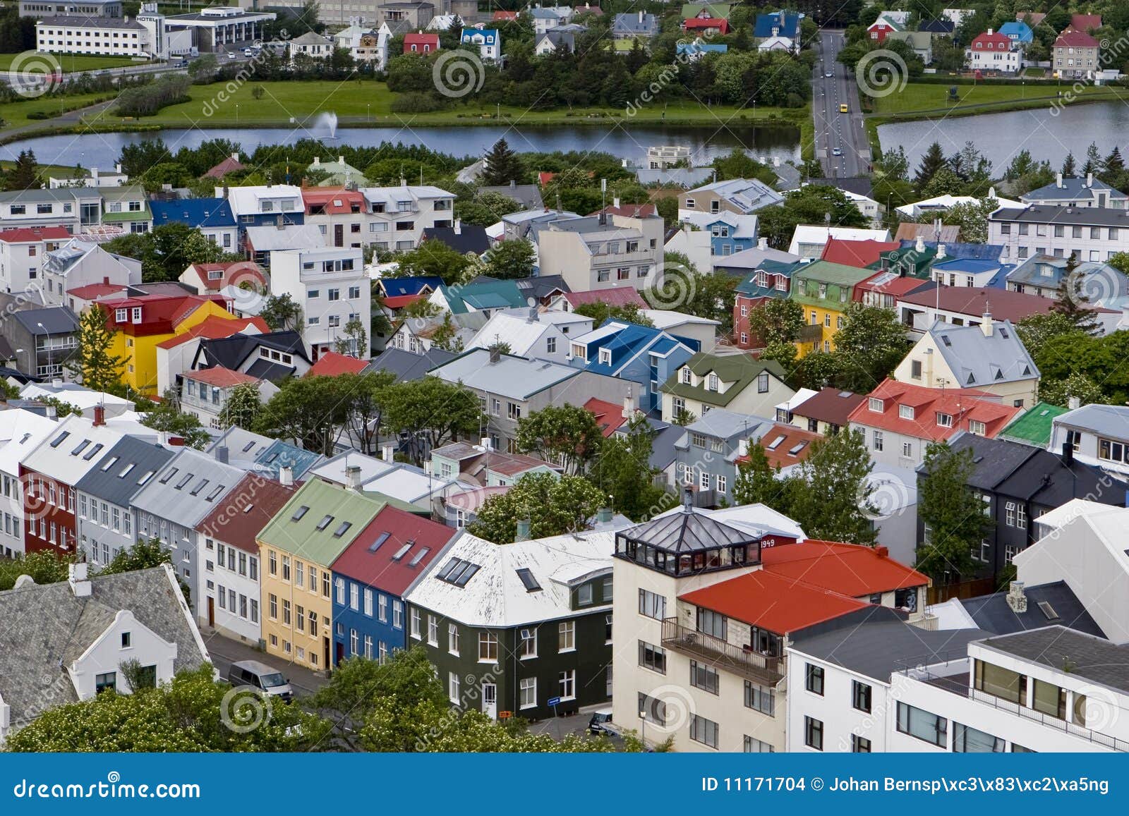 Cityscape of Downtown Reykjavik, Iceland. Stock Photo - Image of ...