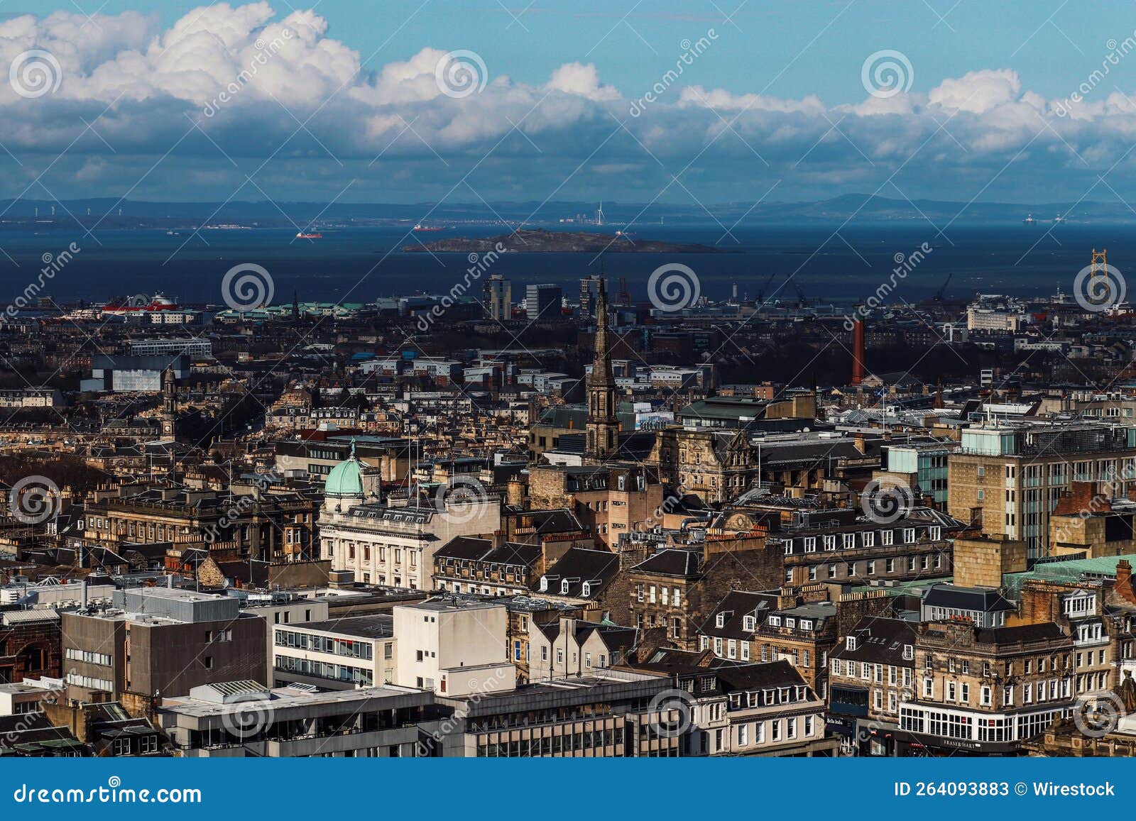 Cityscape of Edinburgh on a Sunny Day Editorial Stock Photo - Image of ...