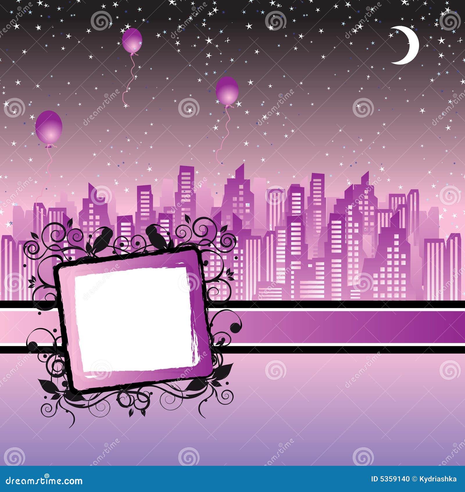 Cityscape frame stock vector. Illustration of design, graphic - 5359140