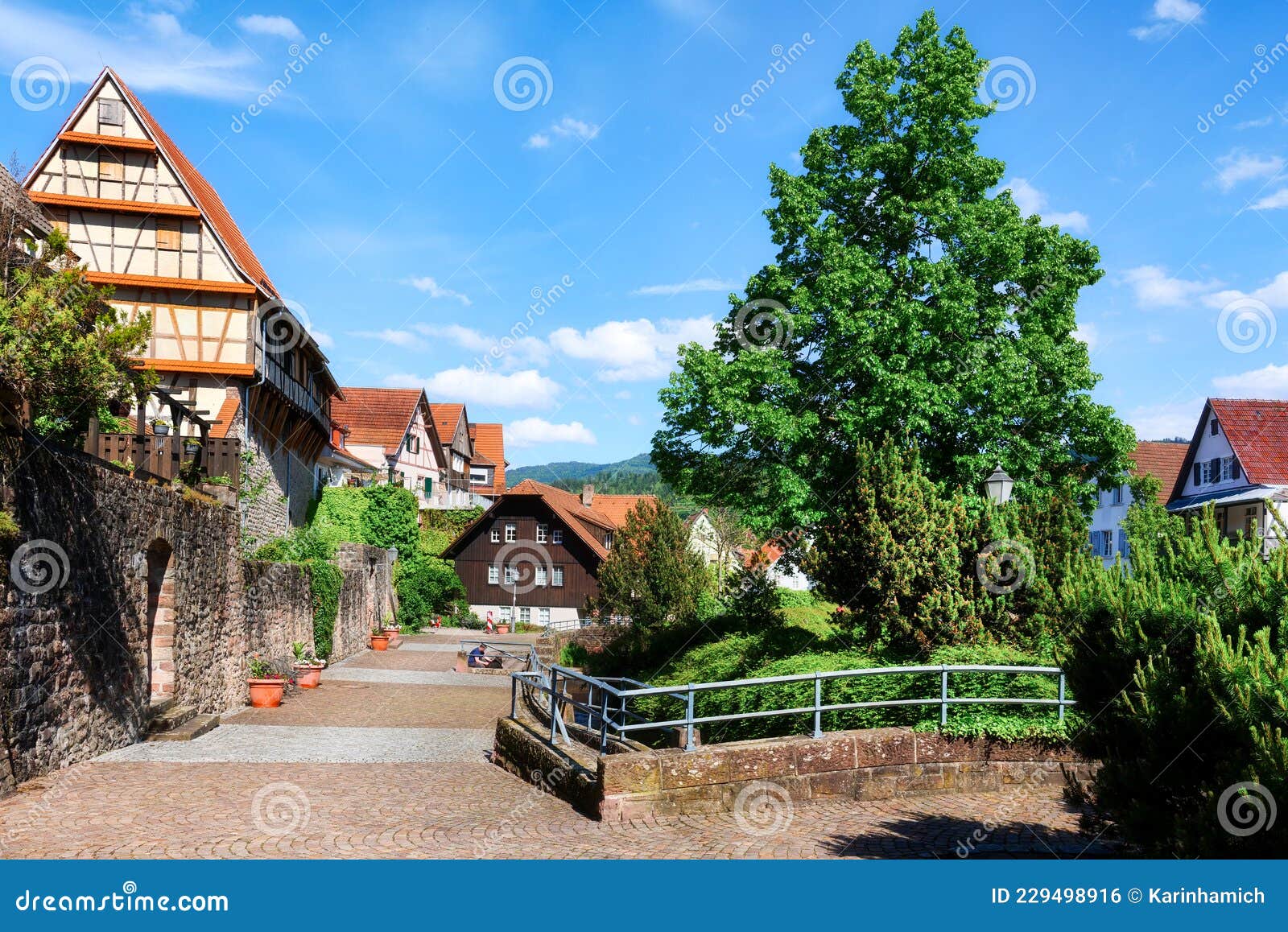 Cityscape of Gernsbach, Black Forest, Germany Editorial Photo - Image ...