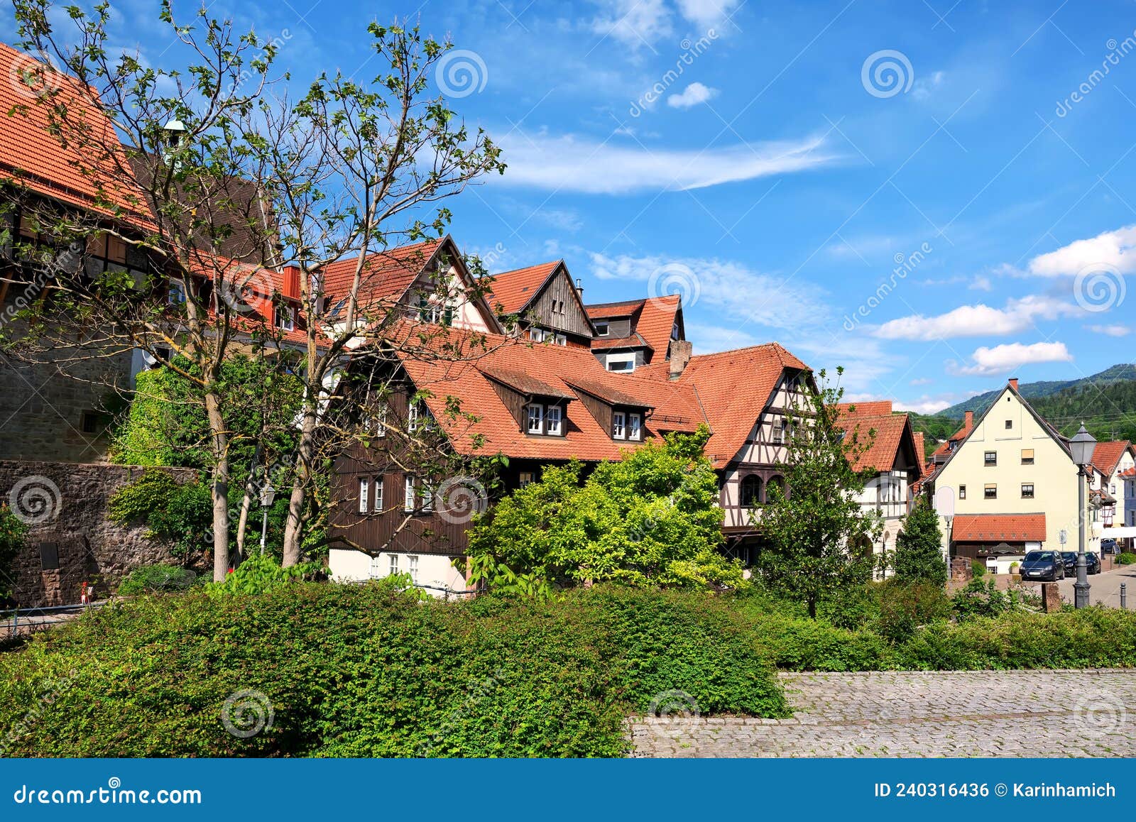 Cityscape of Gernsbach, Black Forest, Germany Stock Photo - Image of ...