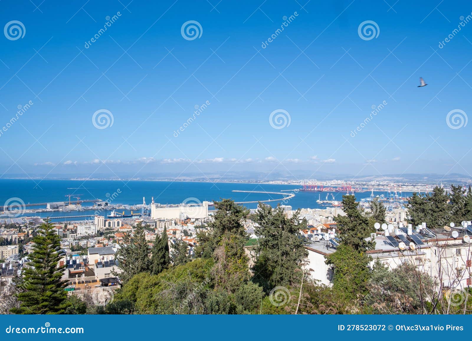 The Cityscape of Haifa City and Metropolitan Area Stock Photo - Image ...
