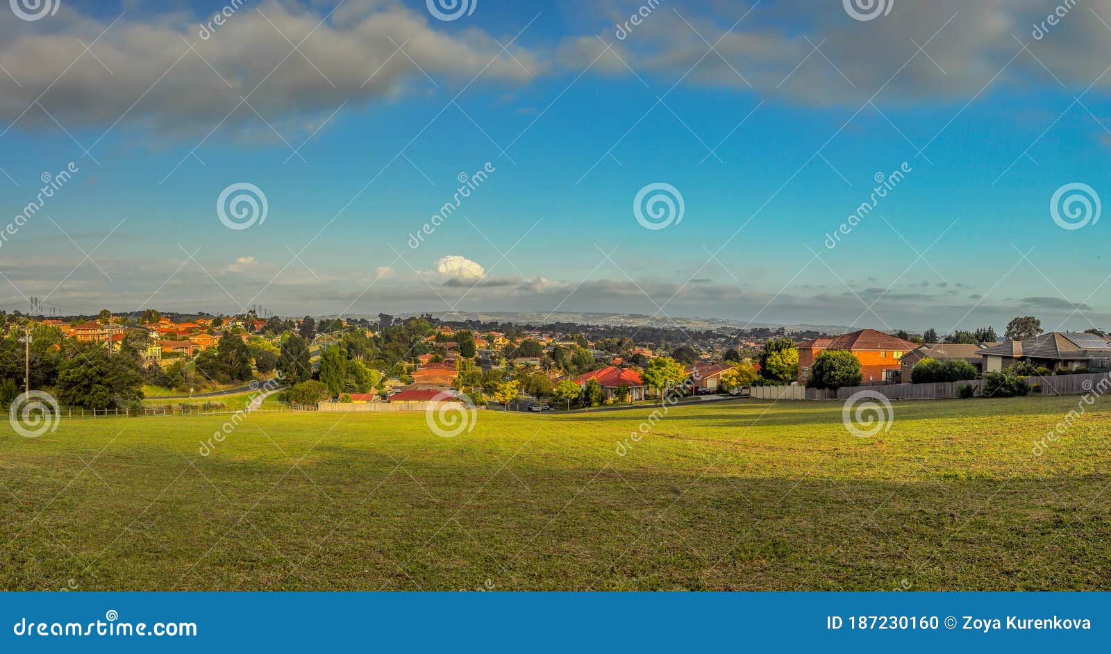 Cityscape in the Hallam Melbourne Area Stock Photo - Image of road ...