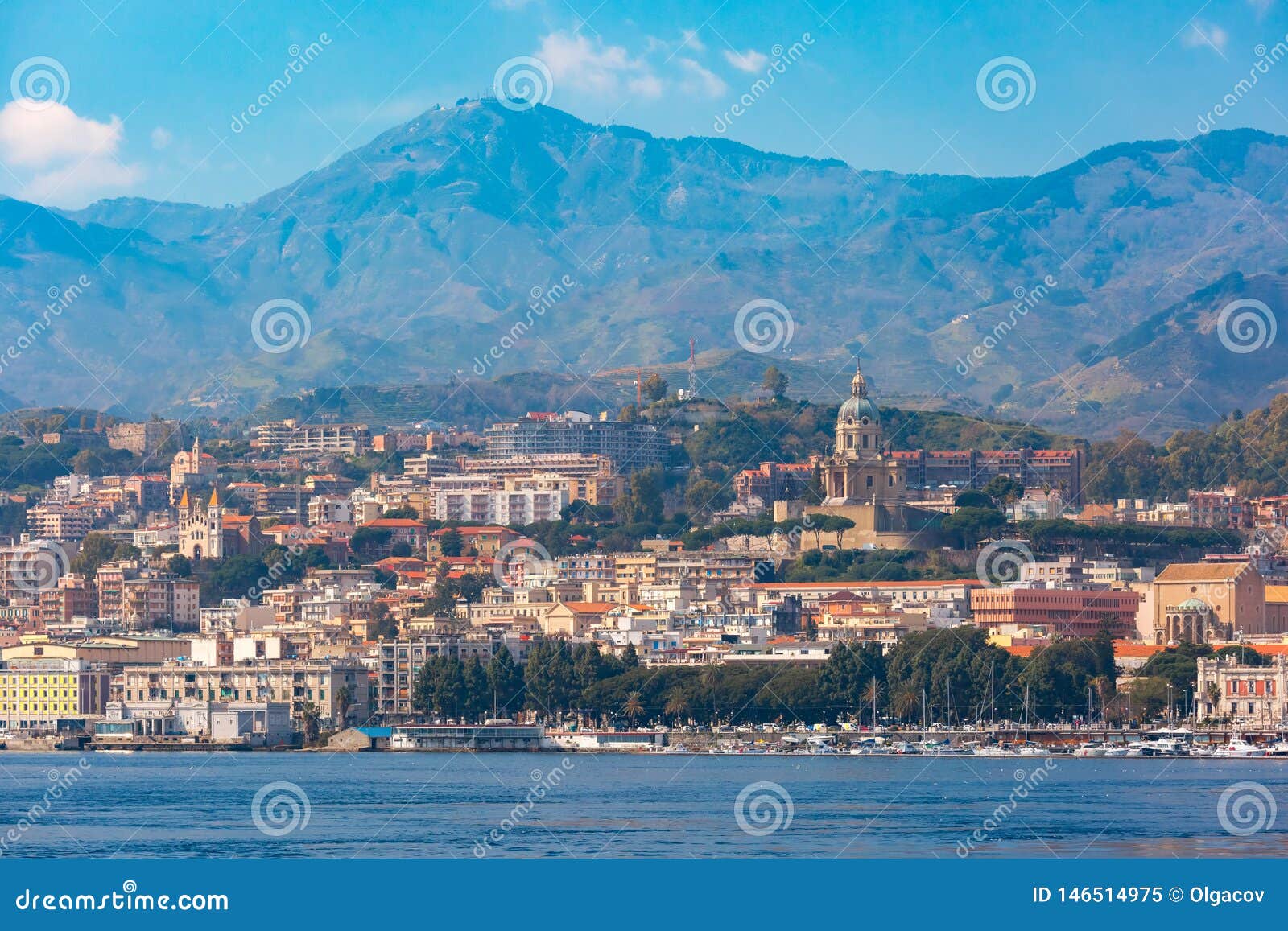 Messina, Sicily, Italy stock image. Image of skyline - 146514975