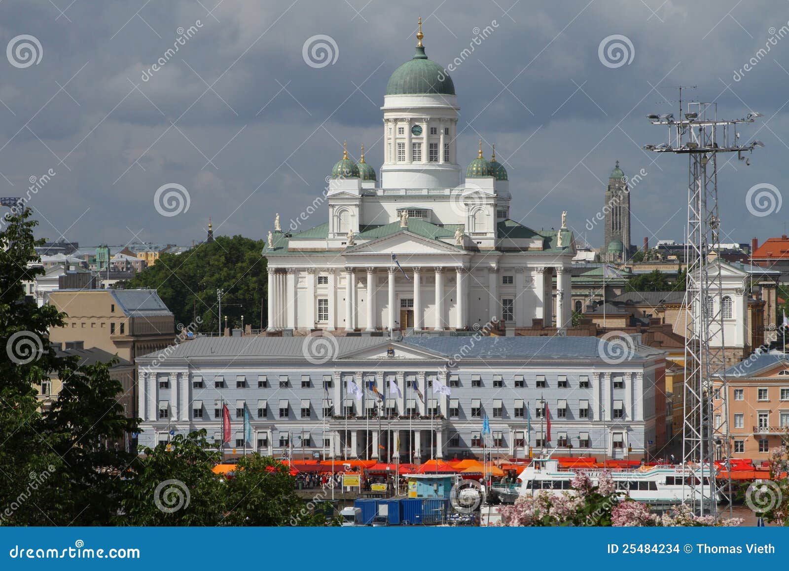Finland/Helsinki: Cityscape Stock Photo - Image of christianity ...