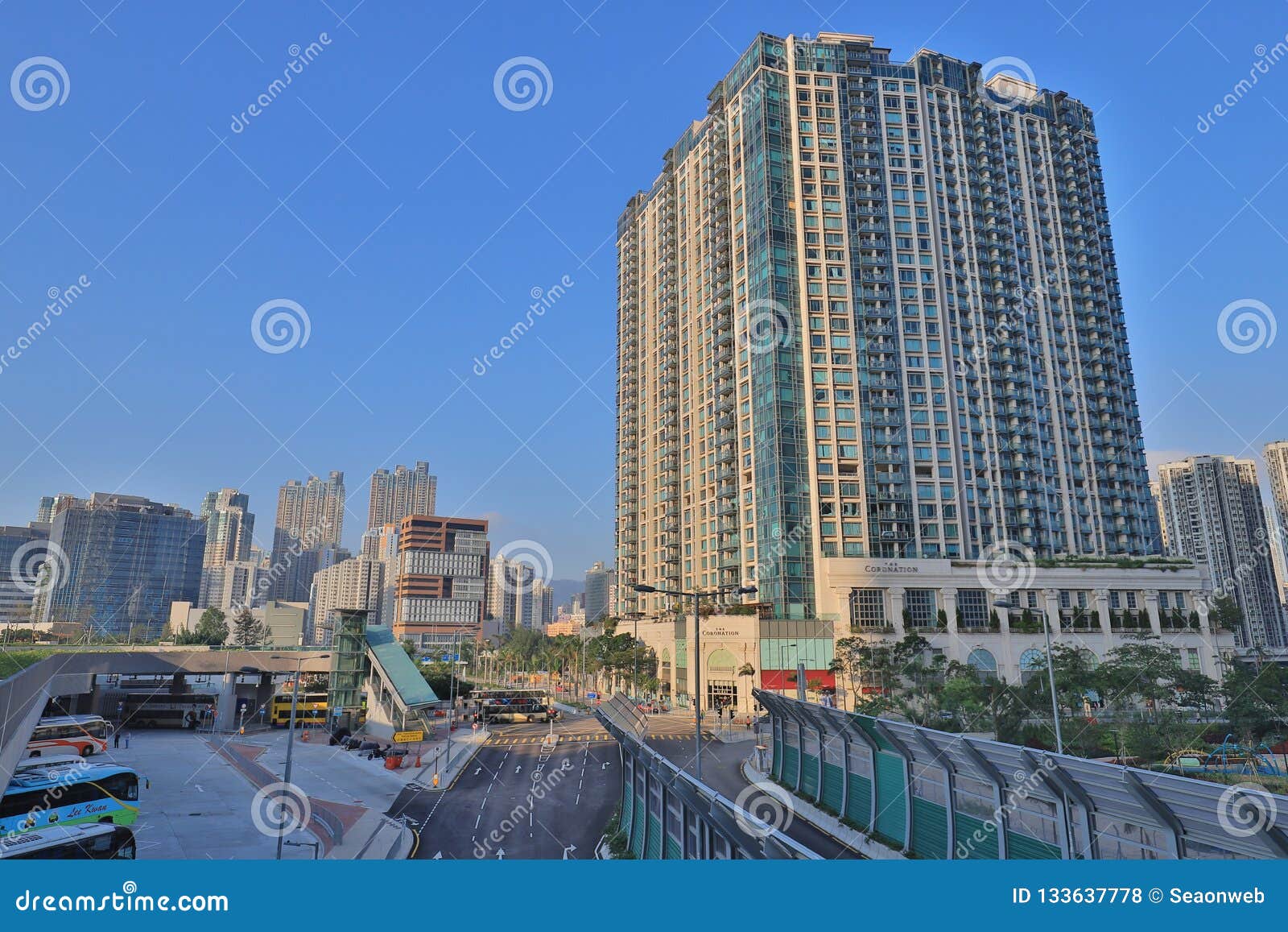 Cityscape with High Building at Hoi Wang Road Editorial Stock Photo ...