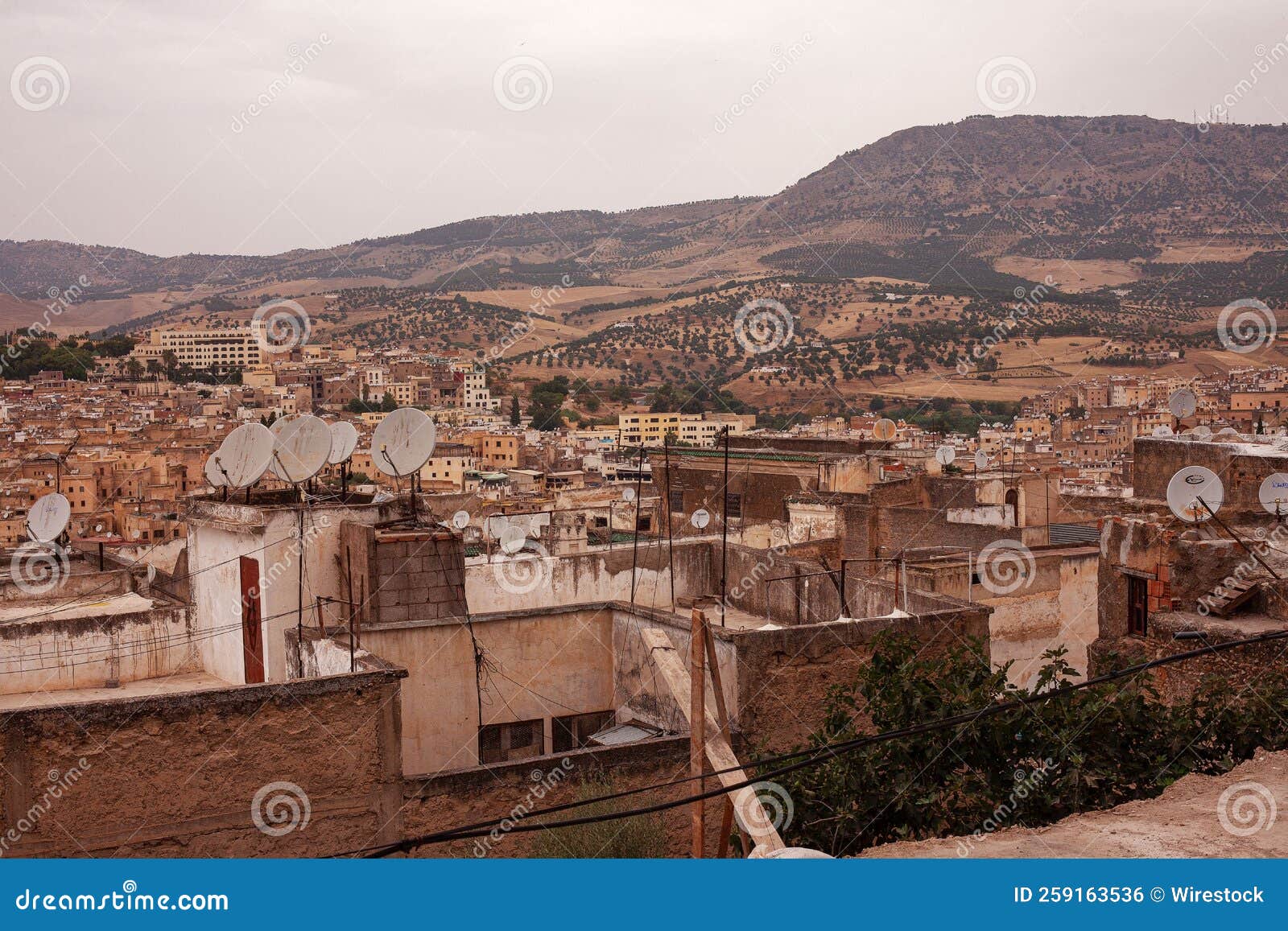 Cityscape of the Historic Fez City, Morocco Stock Photo - Image of ...