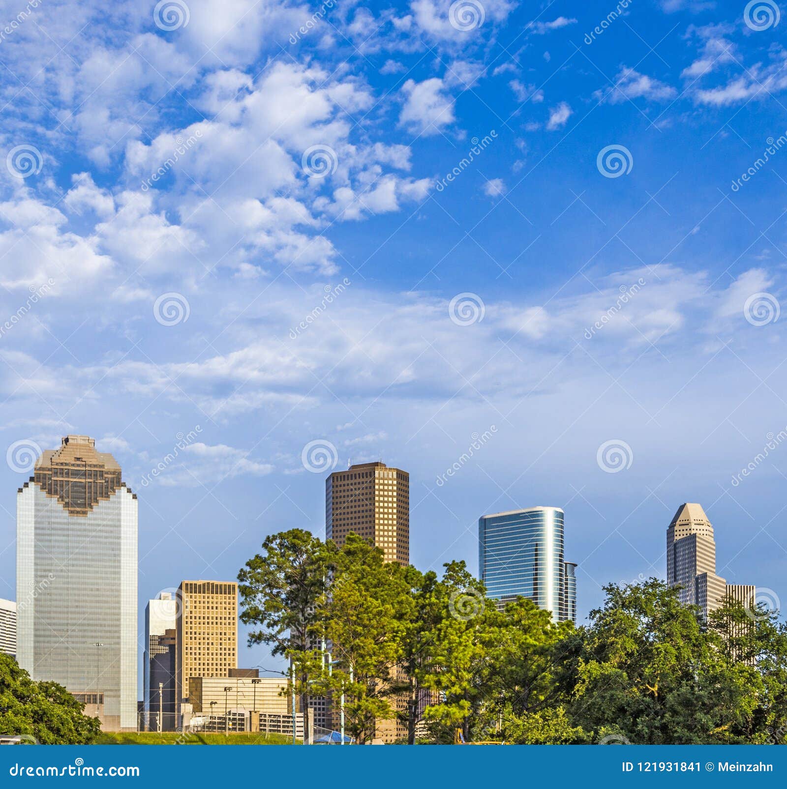 Cityscape of Houston stock image. Image of park, skyscraper - 121931841