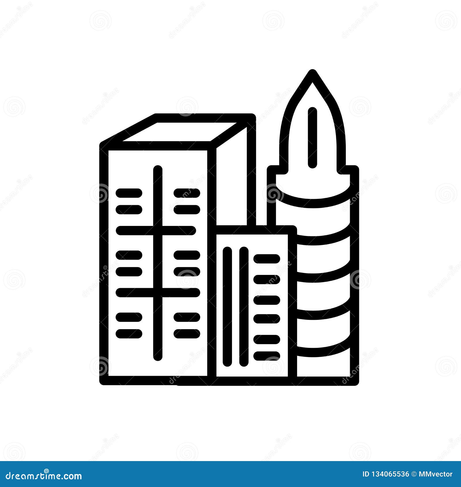 Cityscape Icon Vector Isolated on White Background, Cityscape Sign ...