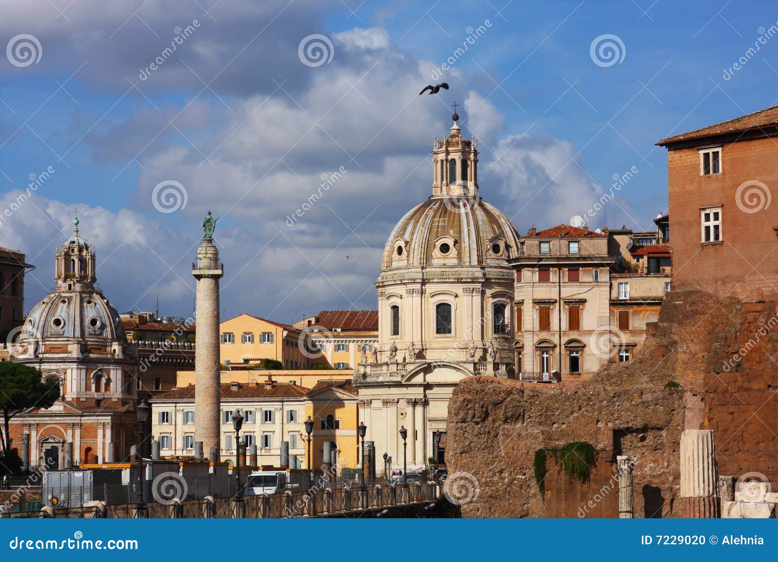Cityscape of Italian Capital Rome Stock Photo - Image of cathedral ...
