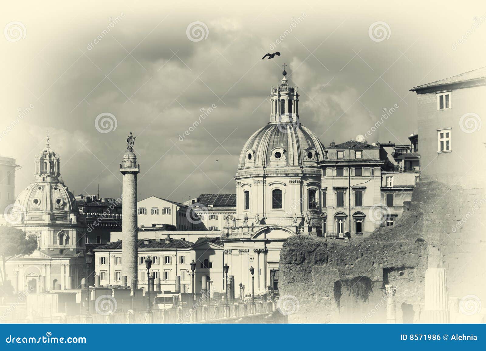 Cityscape of Italian Capital Rome Stock Photo - Image of europe ...