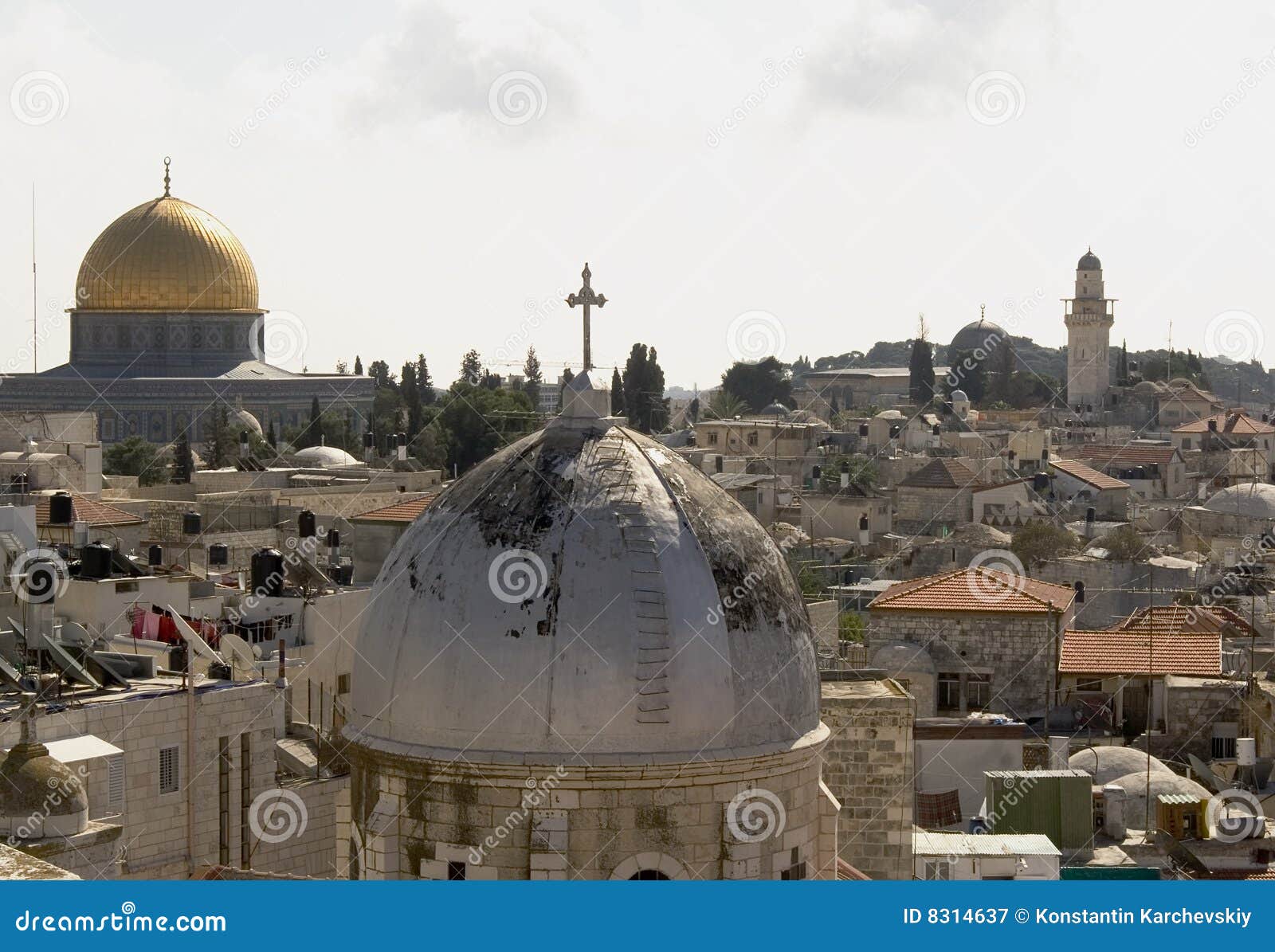 Cityscape of Jerusalem stock image. Image of view, scenics - 8314637