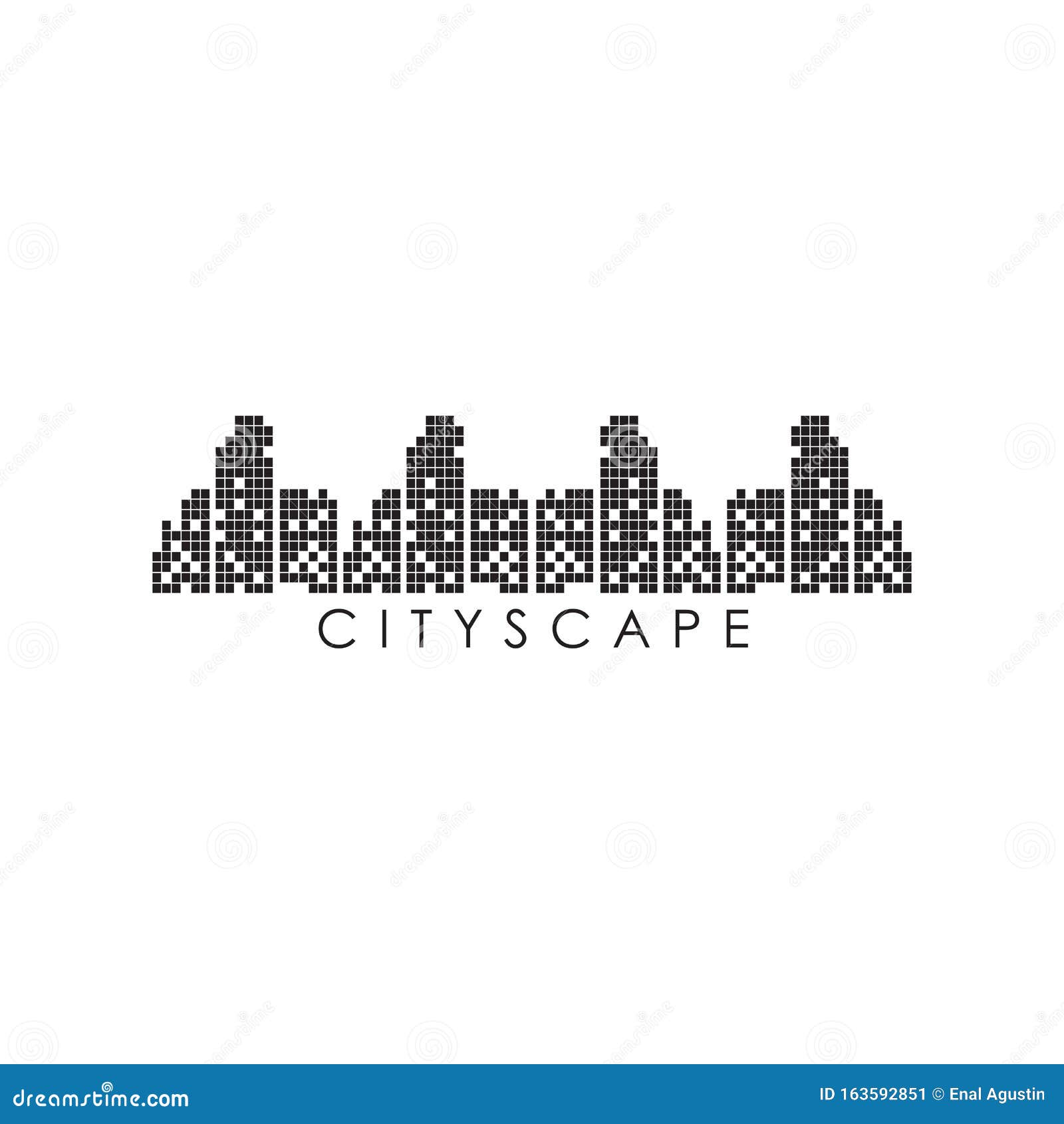 Cityscape Logo Design Vector Template Stock Vector - Illustration of ...