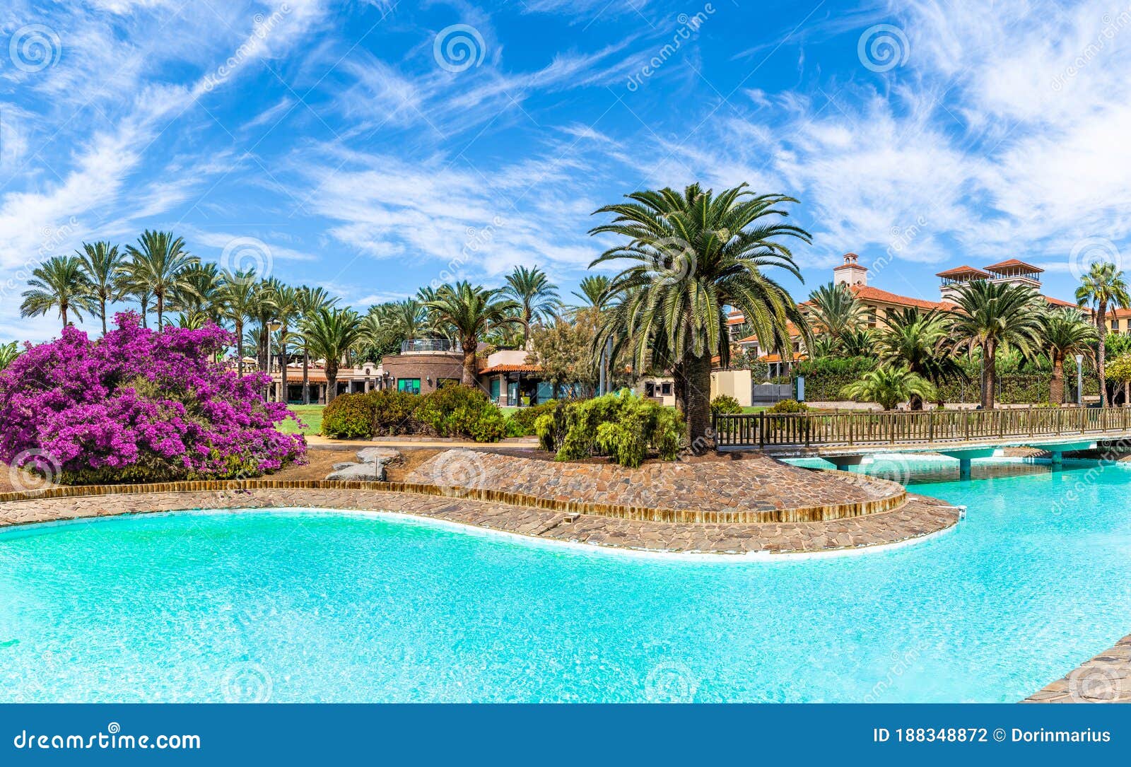 Cityscape of Maspalomas Town Stock Photo - Image of canaria, outdoors ...