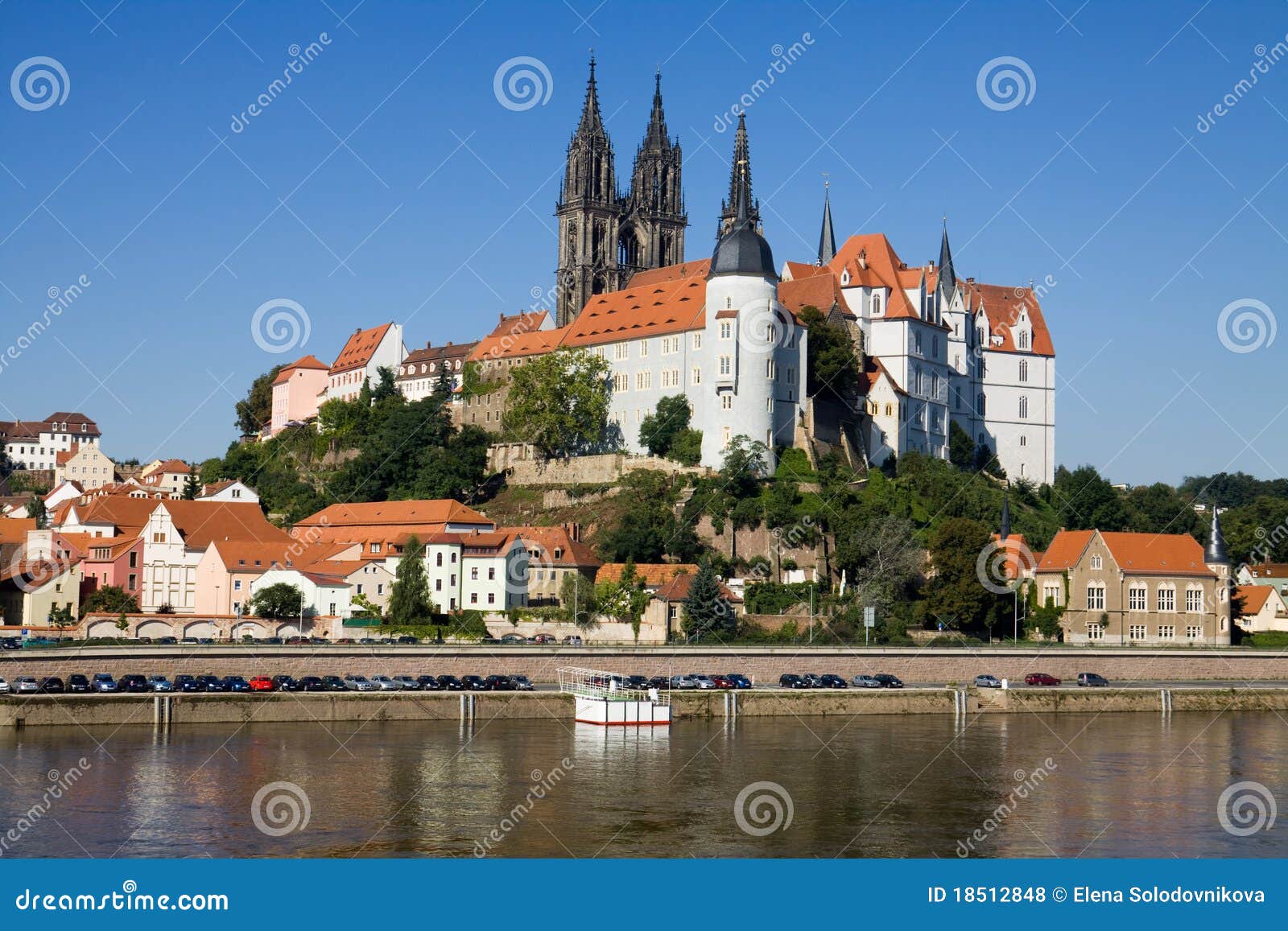 Cityscape of Meissen in Germany Stock Photo - Image of cloudless ...