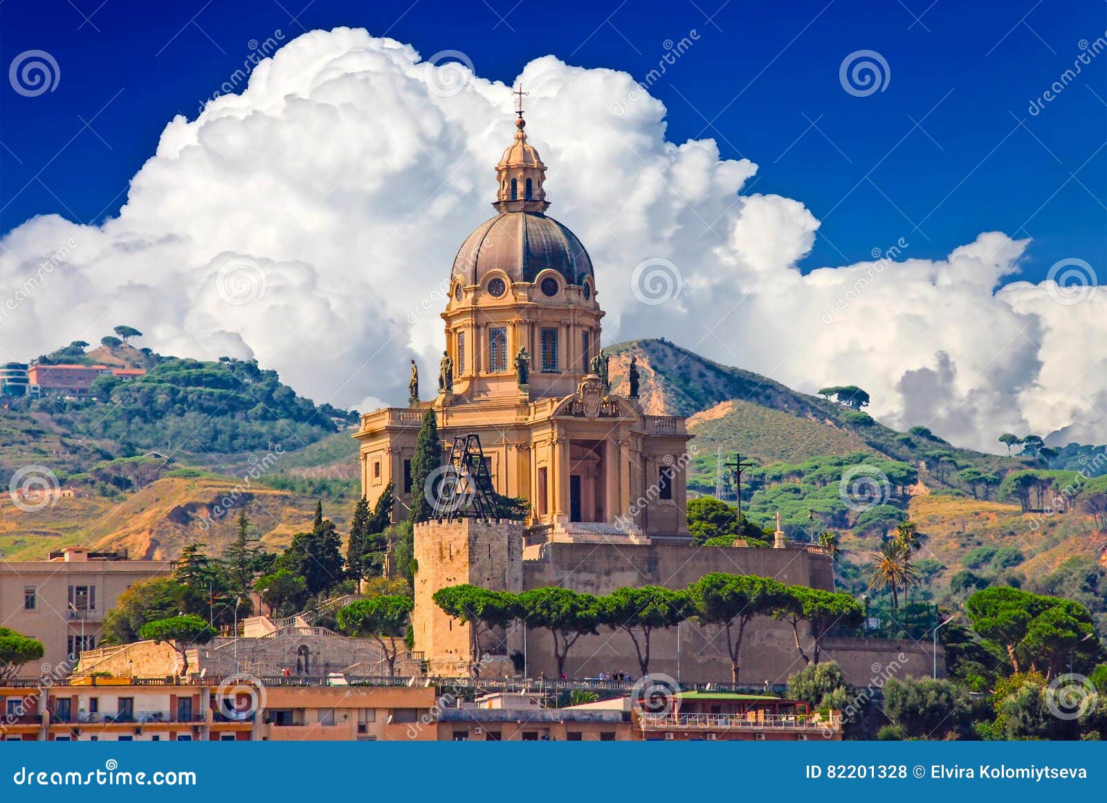 Cityscape of Messina, Sicily, Italy Stock Photo - Image of cityscape ...