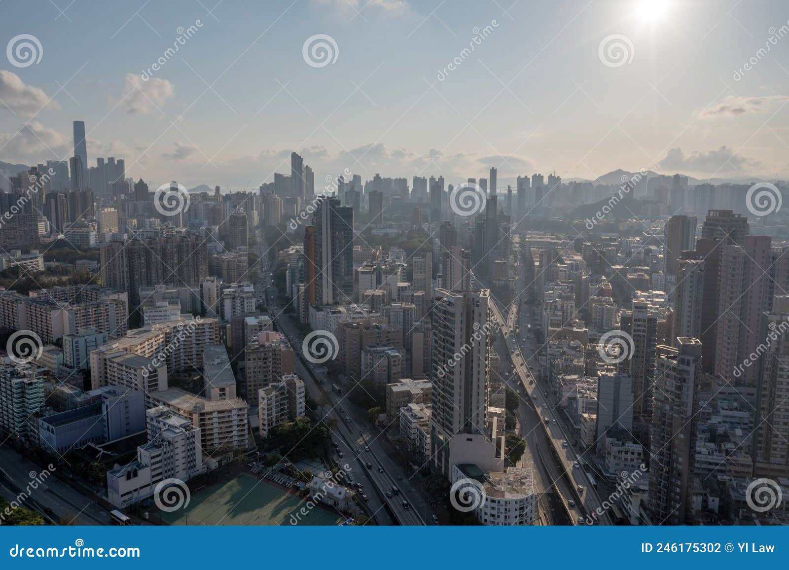 Cityscape of Middle of Kowloon View from Kowloon City 24 April 2022 ...