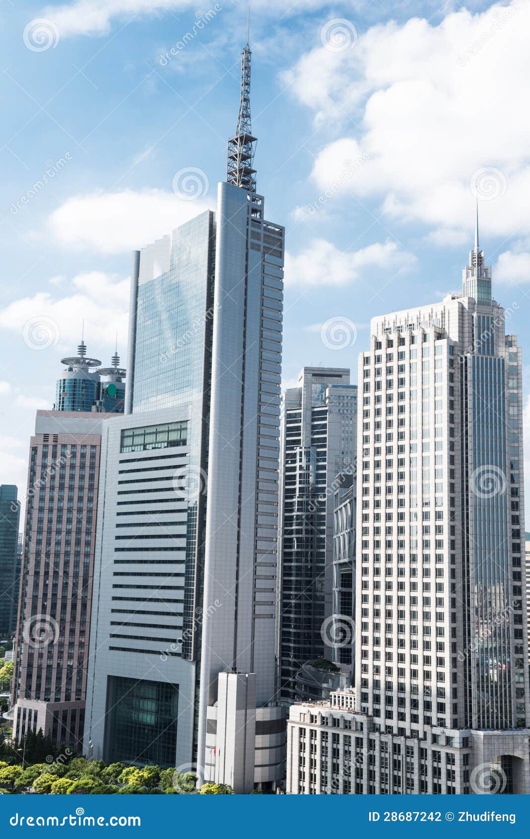 Cityscape of modern city stock photo. Image of office - 28687242