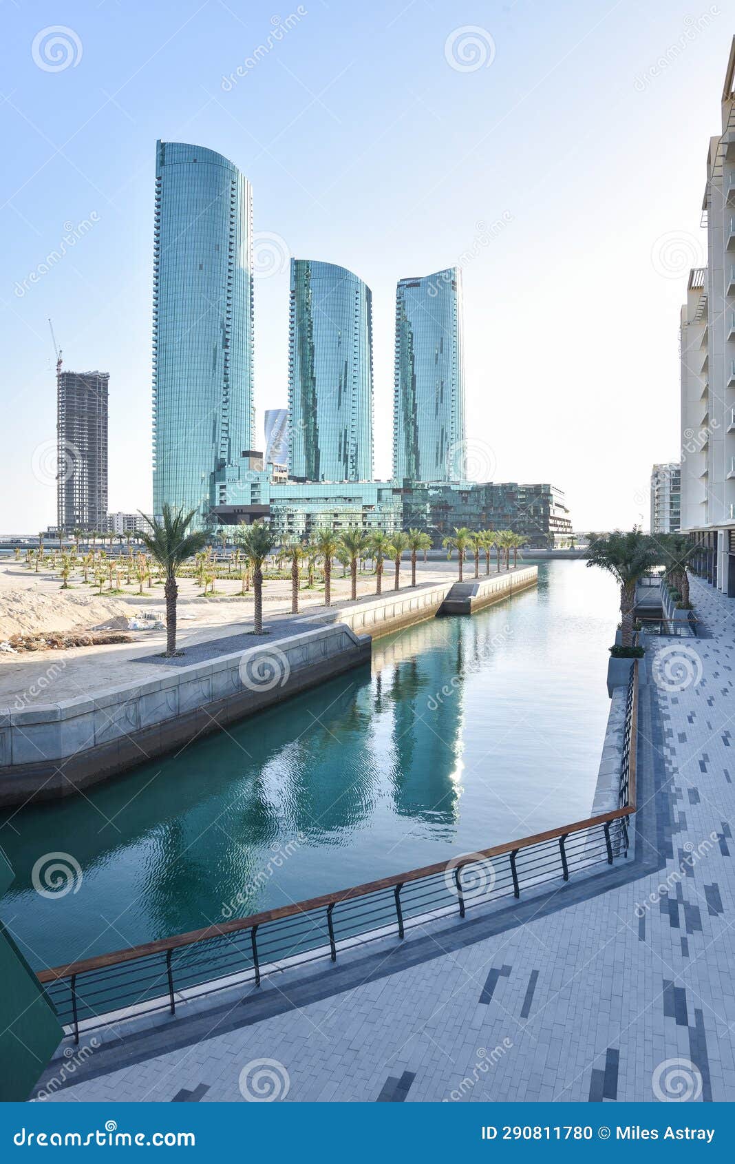 Cityscape with Modern Skyscrapers in Manama, Bahrain Stock Photo ...
