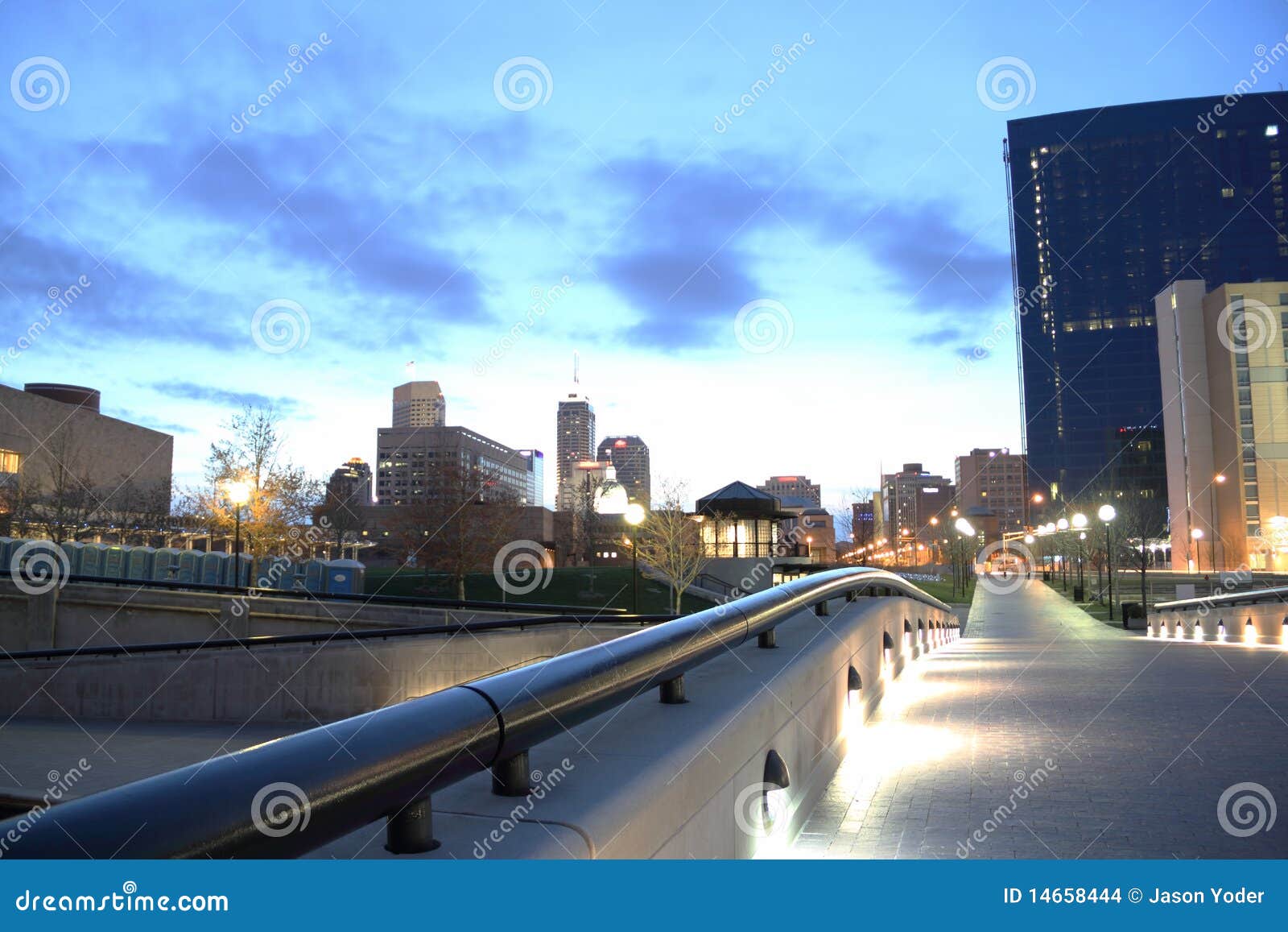 CItyscape in the Morning stock photo. Image of reflection - 14658444