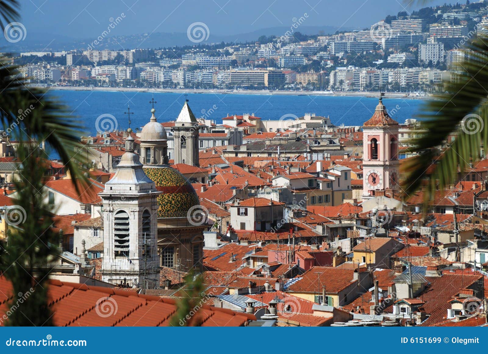 Cityscape of Nice, View from Above Stock Image - Image of roof, view ...