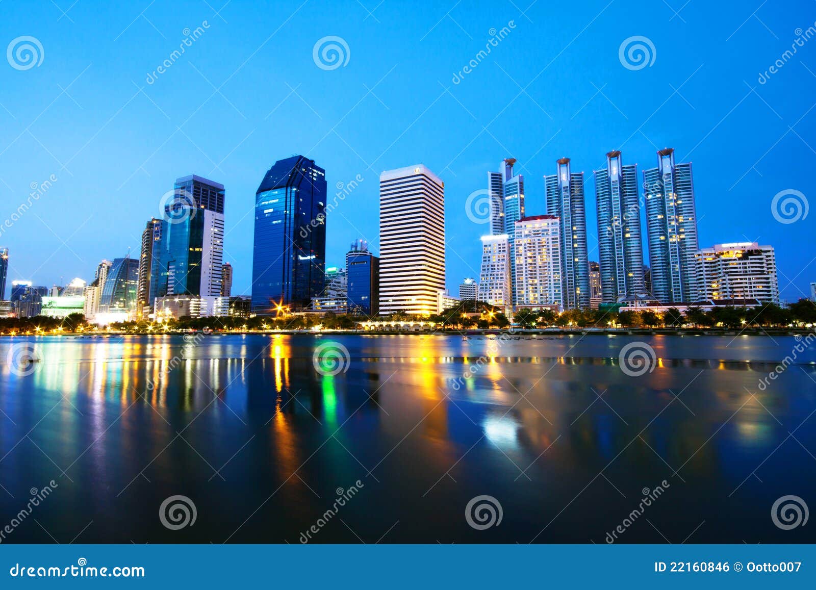 Cityscape at Night stock photo. Image of night, front - 22160846