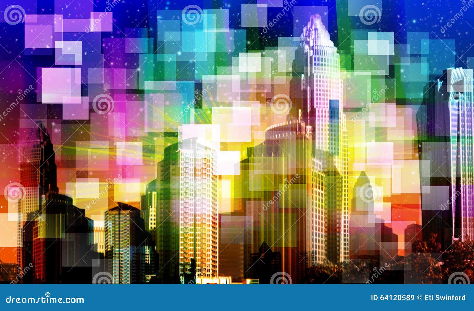 Cityscape at night stock image. Image of building, soft - 64120589
