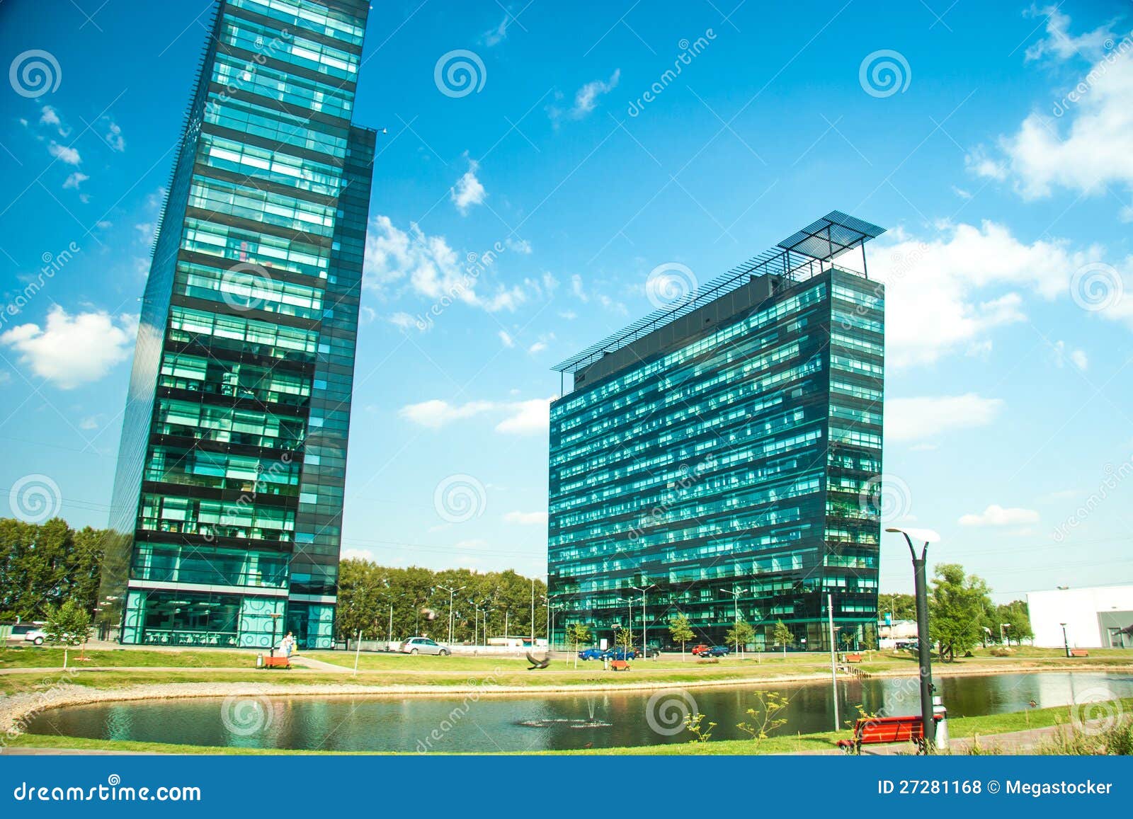 Cityscape office buildings stock photo. Image of company - 27281168