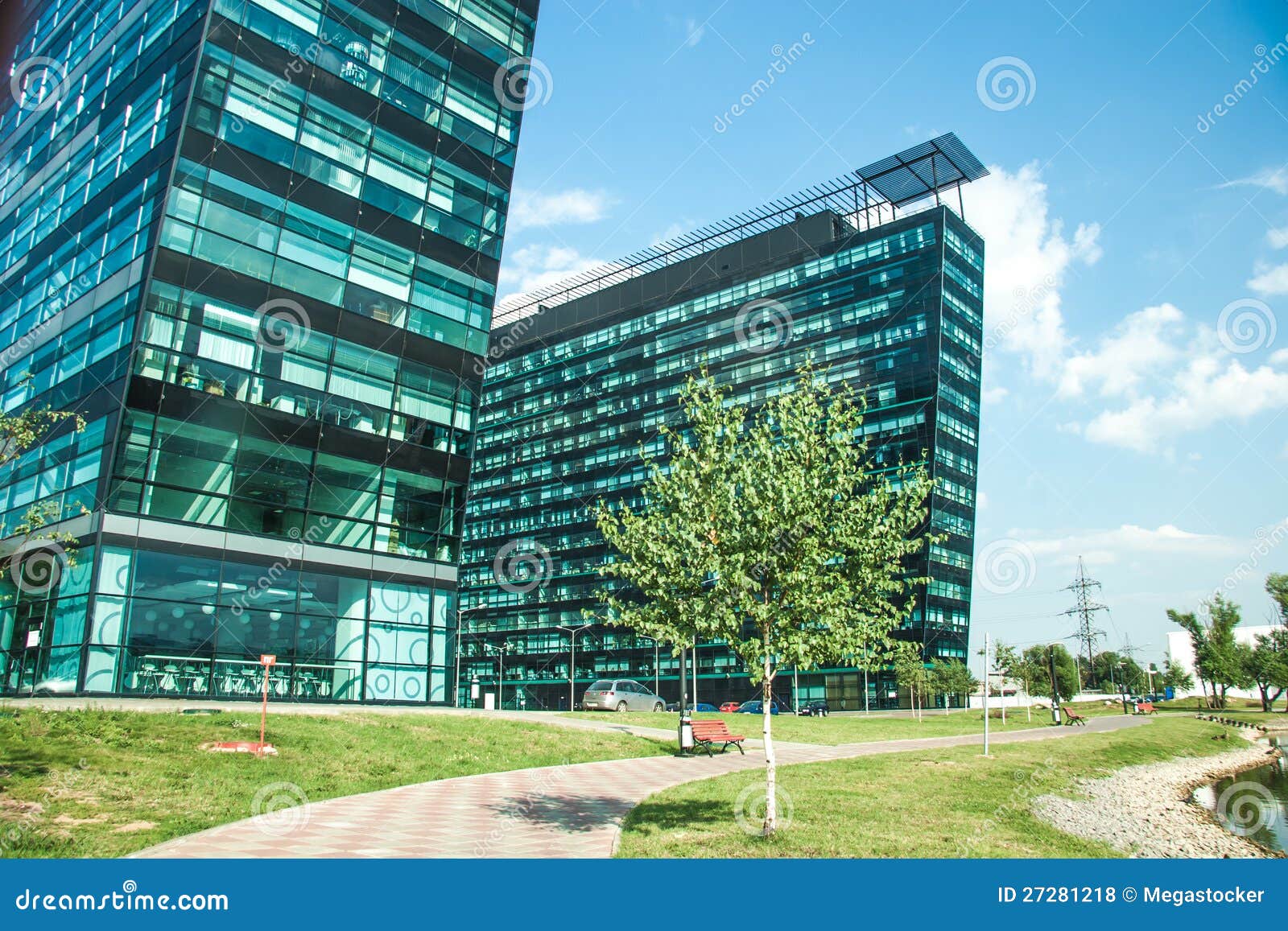 Cityscape office buildings stock photo. Image of corporate - 27281218