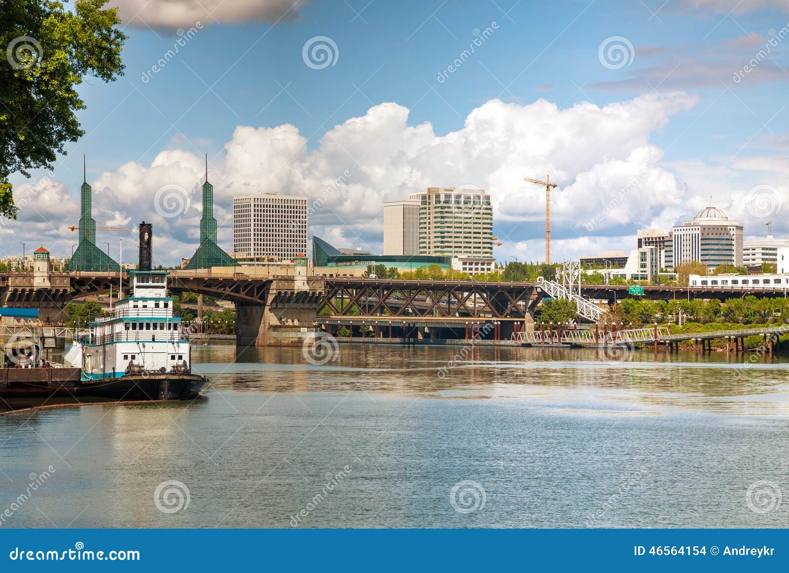 Cityscape of Portland, Oregon Stock Photo - Image of urban, city: 46564154