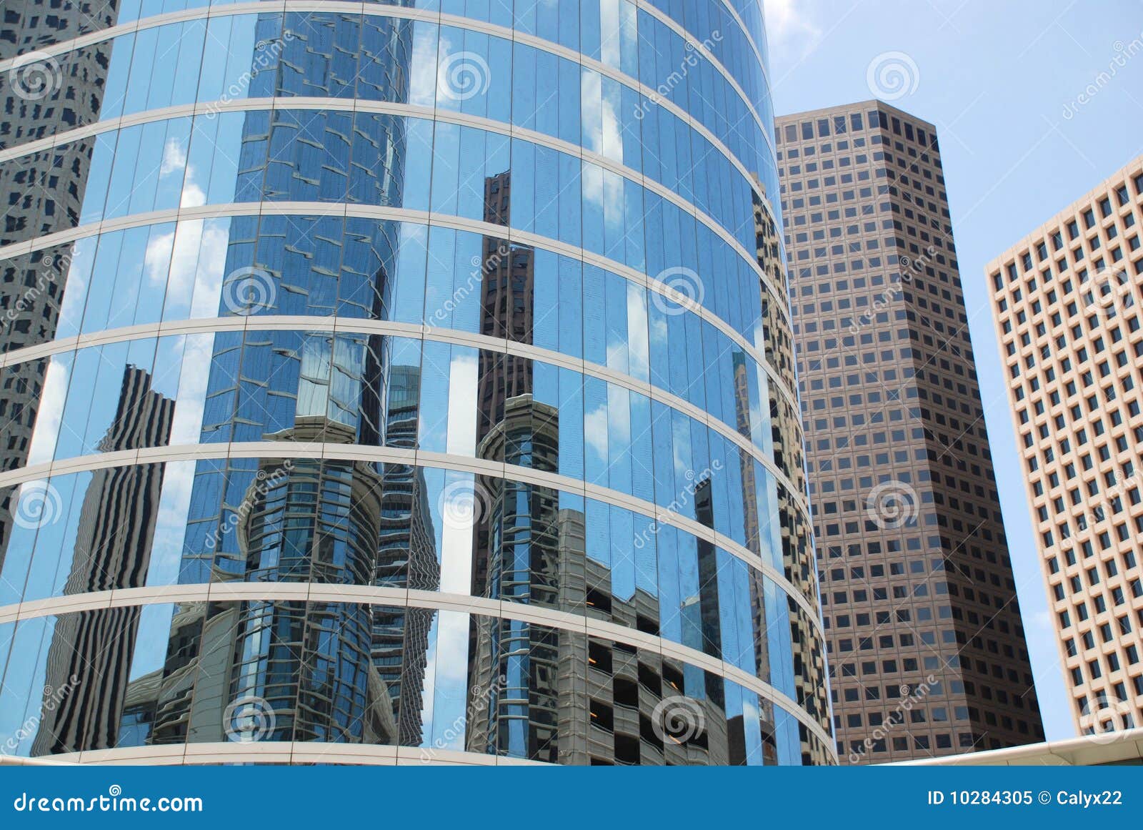 Cityscape Reflections stock image. Image of reflection - 10284305